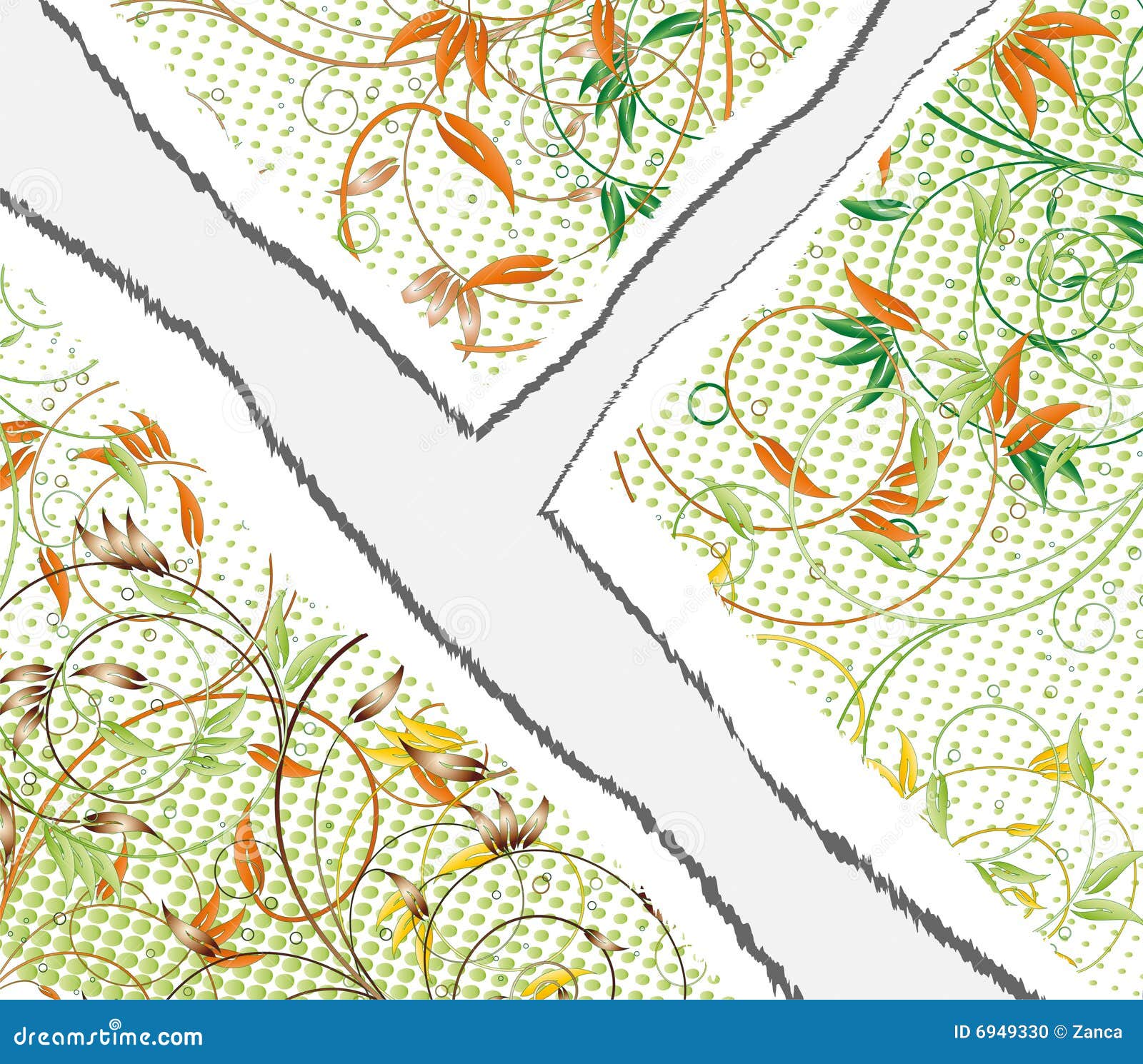 Destroyed nature paper stock vector. Illustration of shank - 6949330