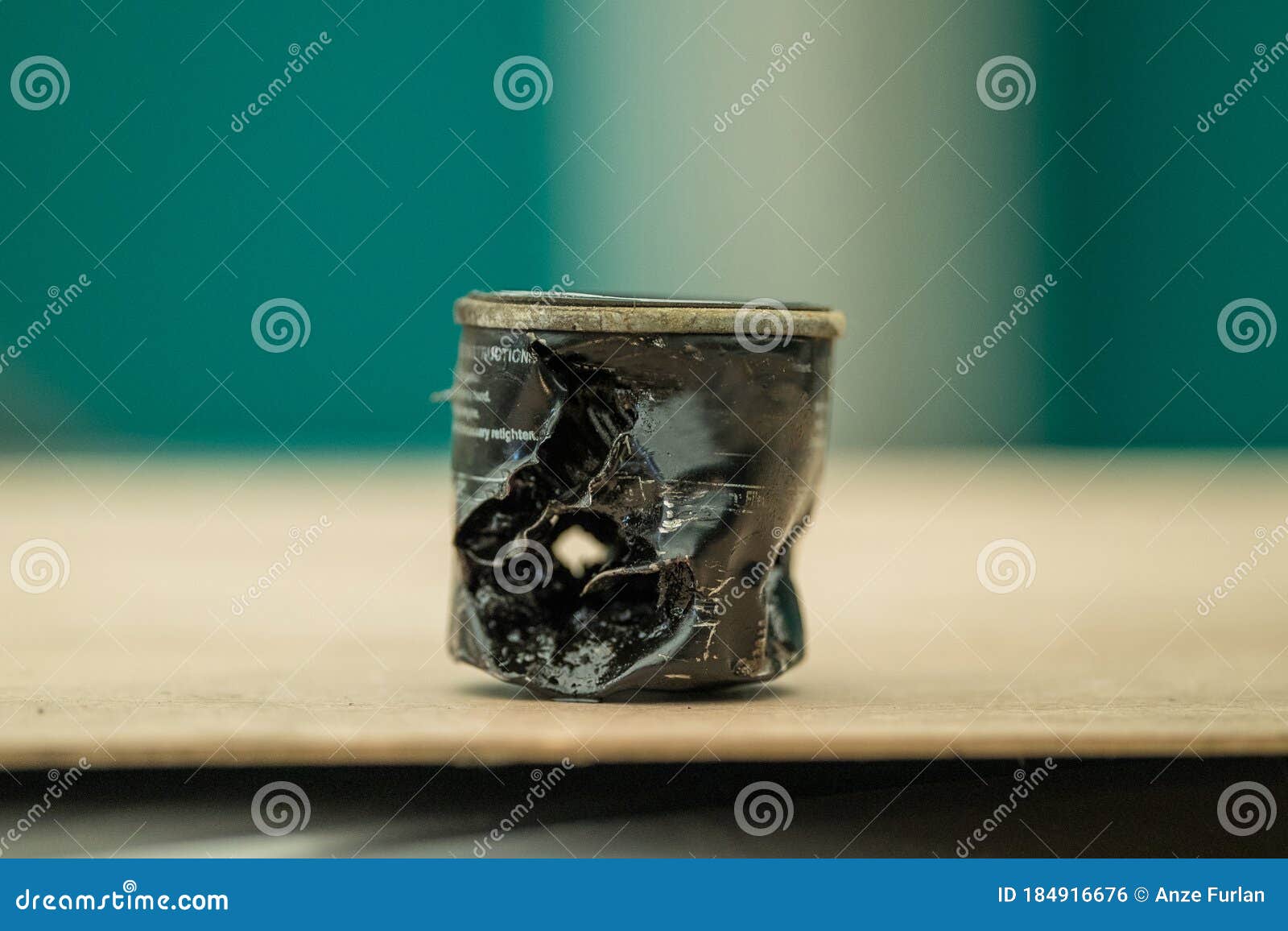 Destroyed oil filter stock photo. Image of motor, metal - 184916676