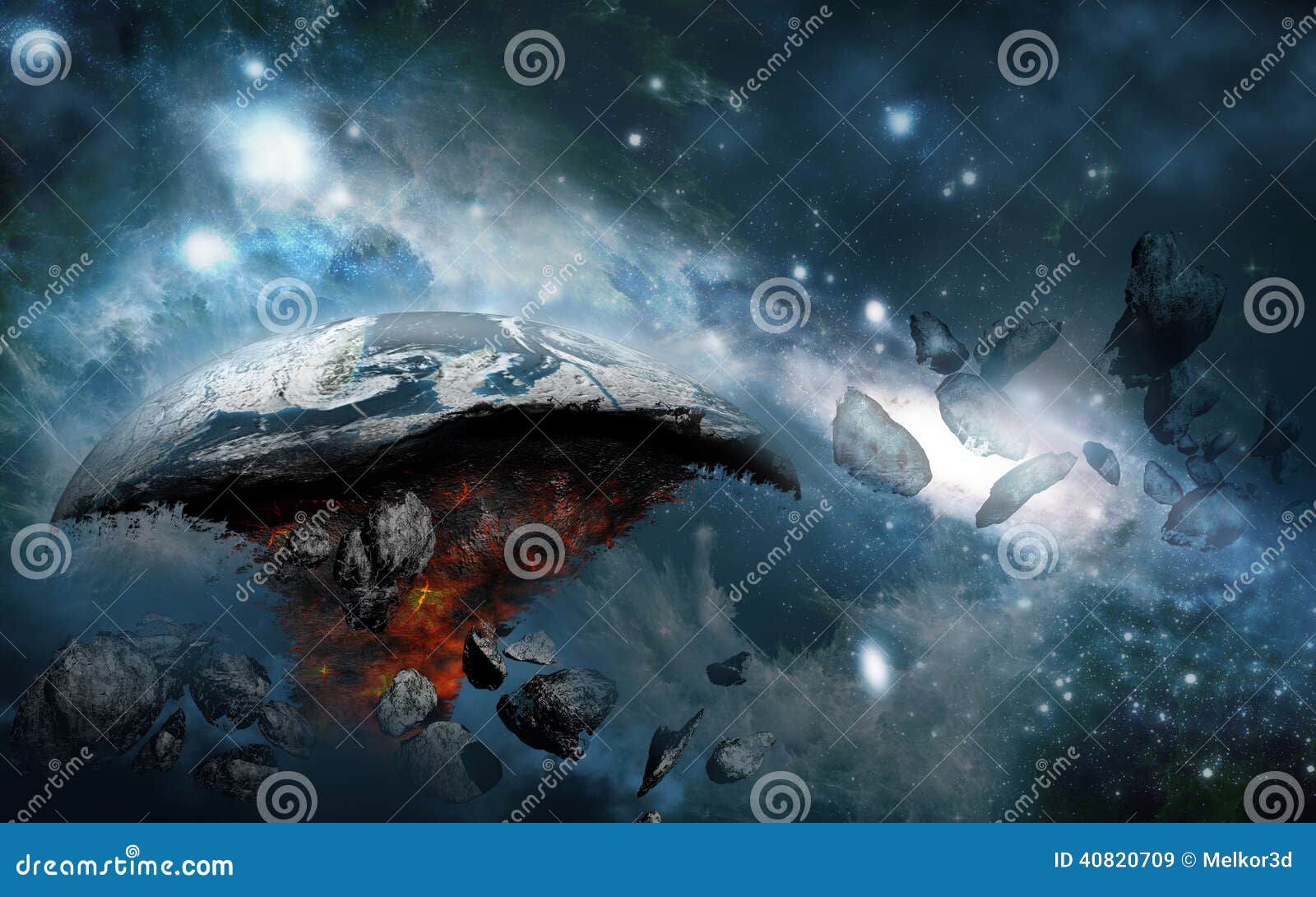 Destroyed Planet Concept Vector Linear Icon Isolated On Transparent ...