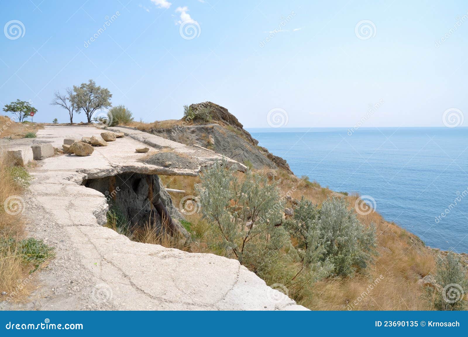 The destroyed road stock image. Image of road, stone - 23690135