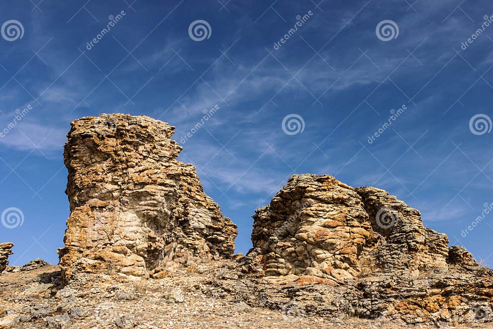 The destroyed rock stock photo. Image of nature, mountain - 27232794