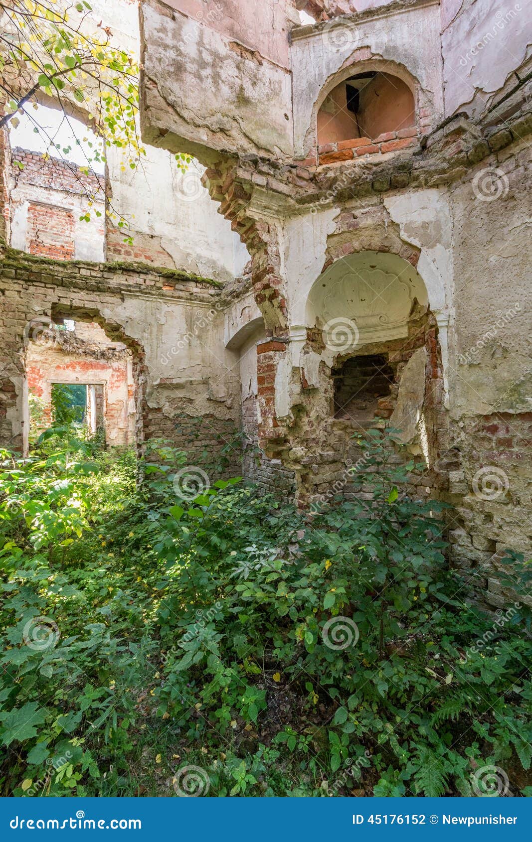 Destroyed room stock photo. Image of corner, aged, indoor - 45176152