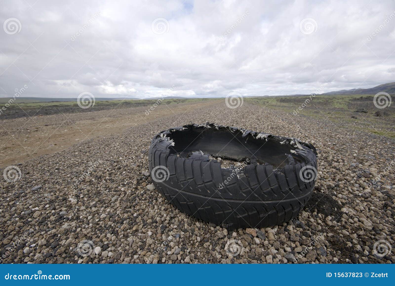 Destroyed rubber tire stock image. Image of destroyed - 15637823