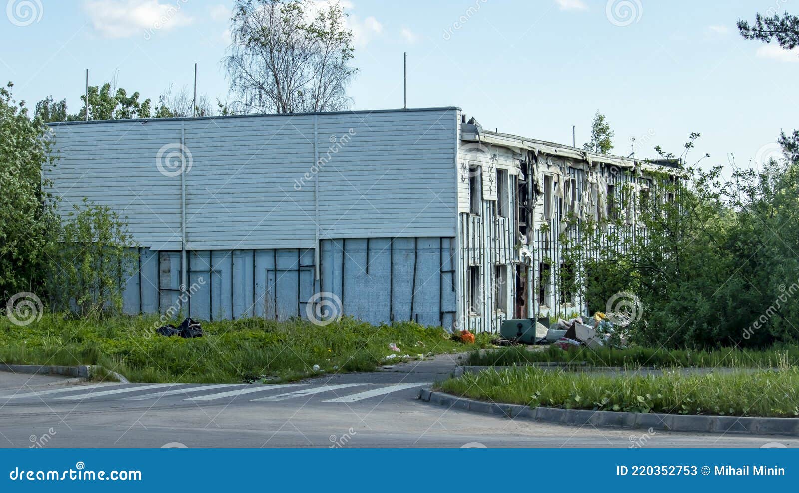 A Destroyed Store Building after an Air Raid Stock Image - Image of ...