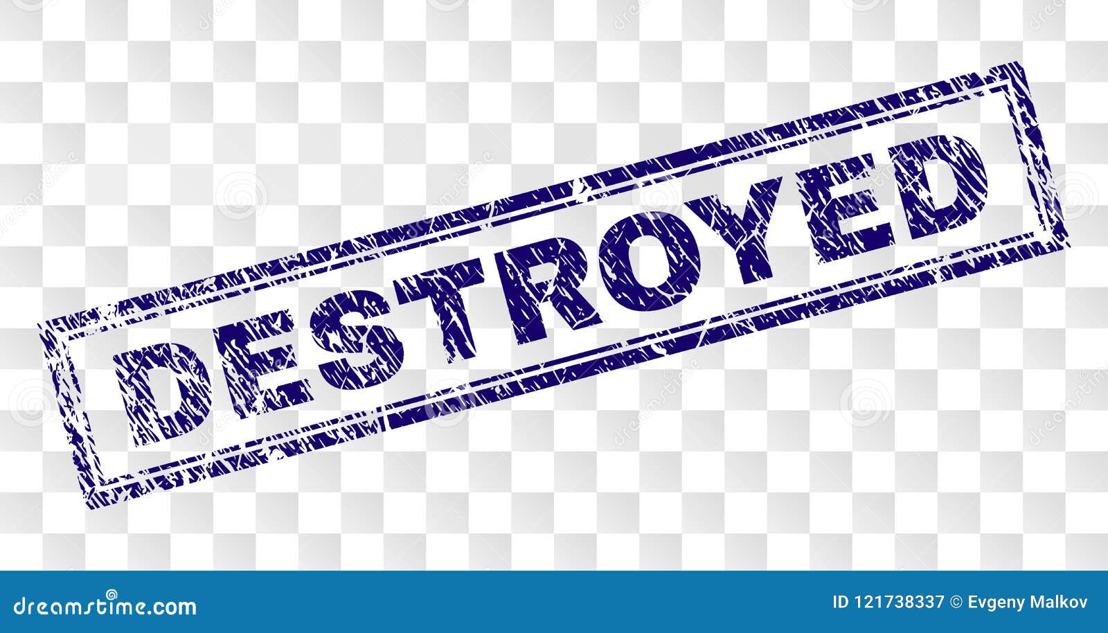 Grunge DESTROYED Rectangle Stamp Stock Vector - Illustration of failed ...