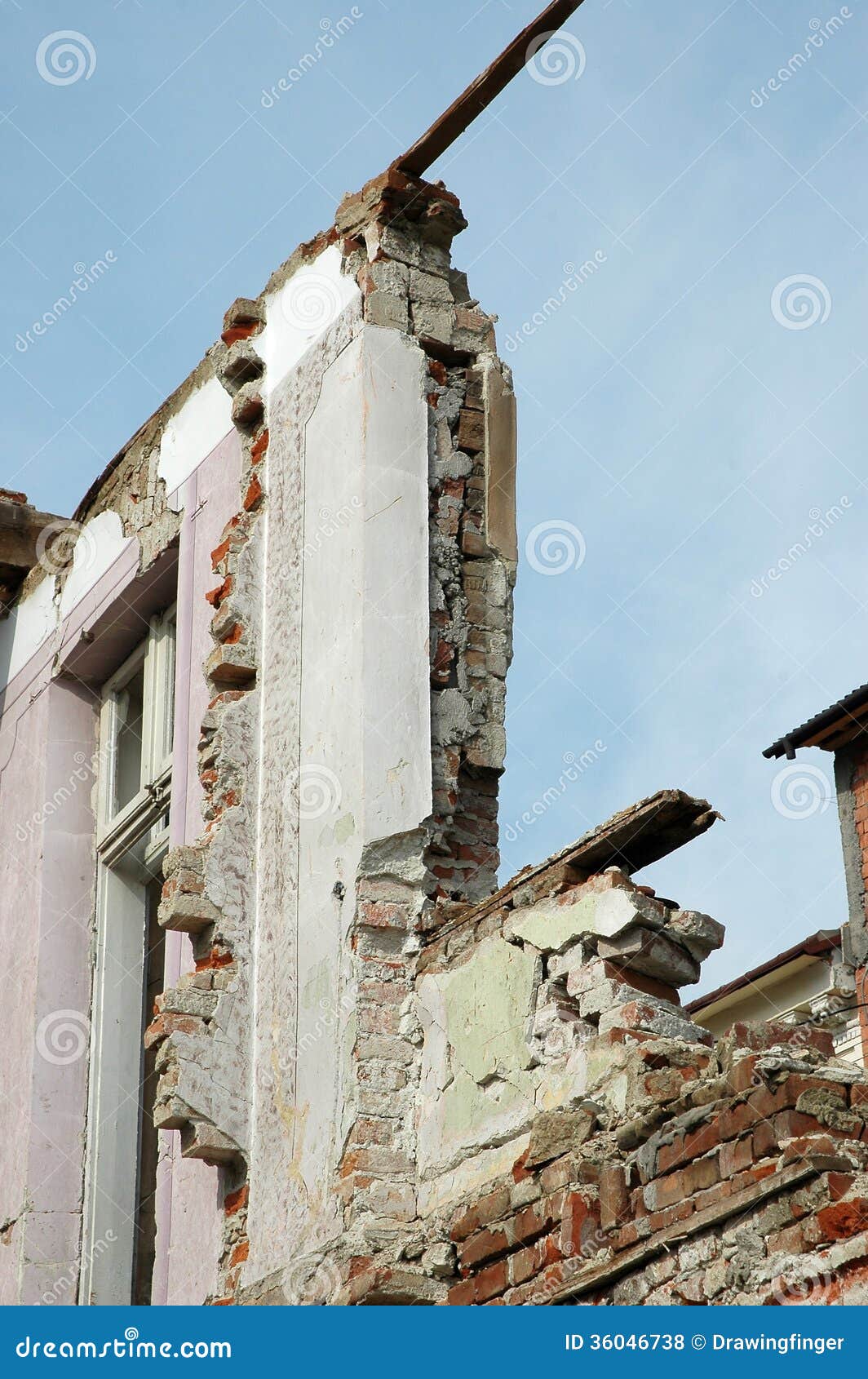 Destroyed structures stock photo. Image of house, silence - 36046738