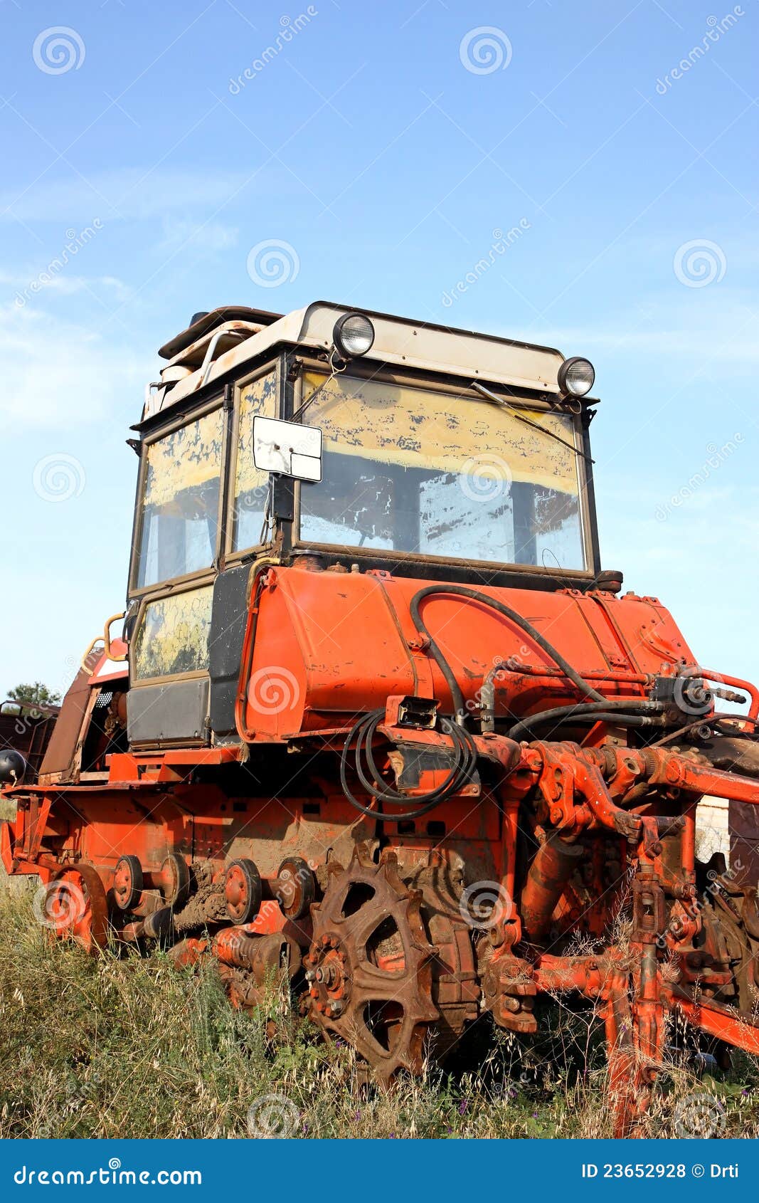 Destroyed tractor stock photo. Image of spoil, dirty - 23652928