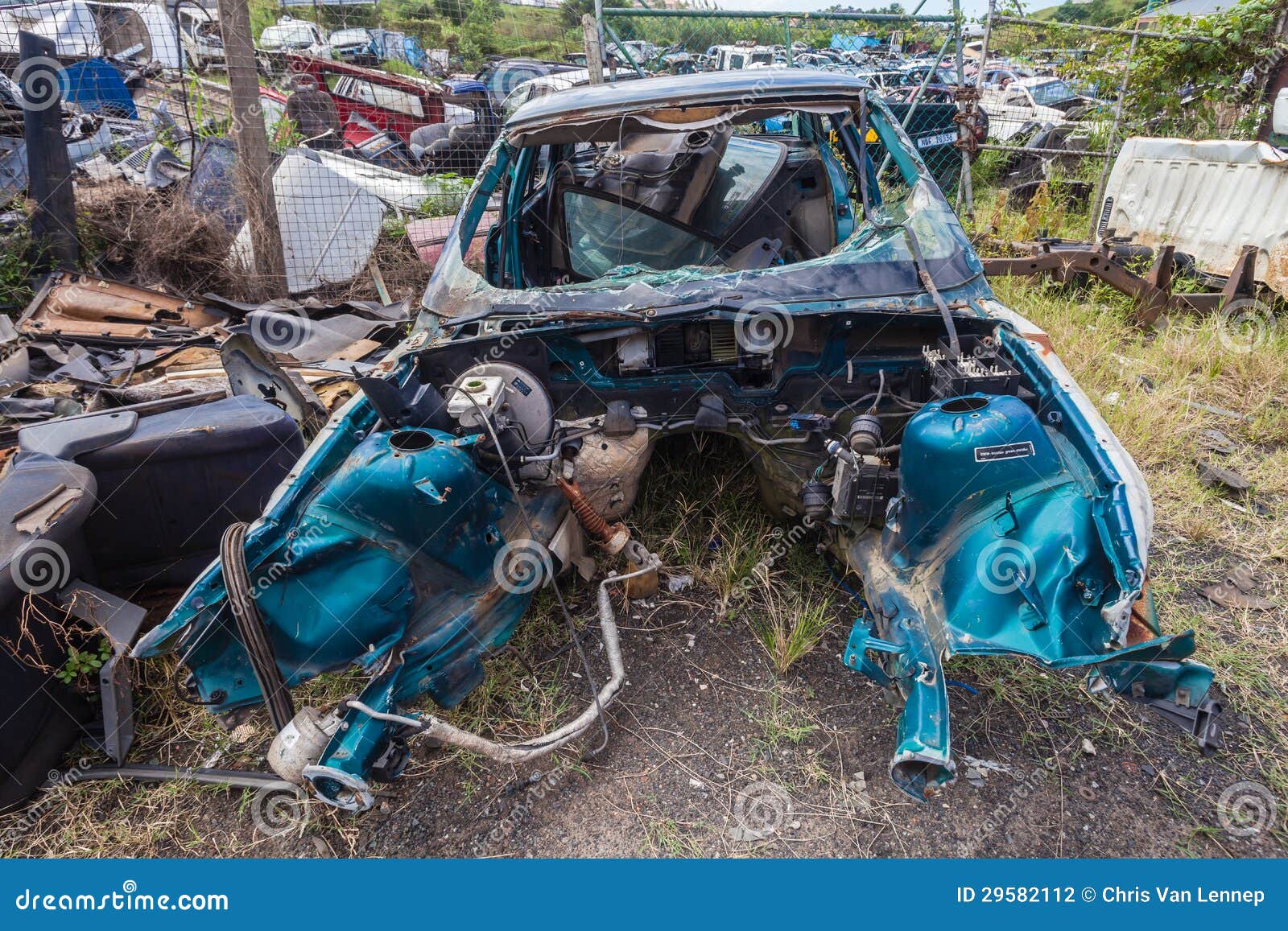 Destroyed Vehicle Scrap editorial photography. Image of colors - 29582112