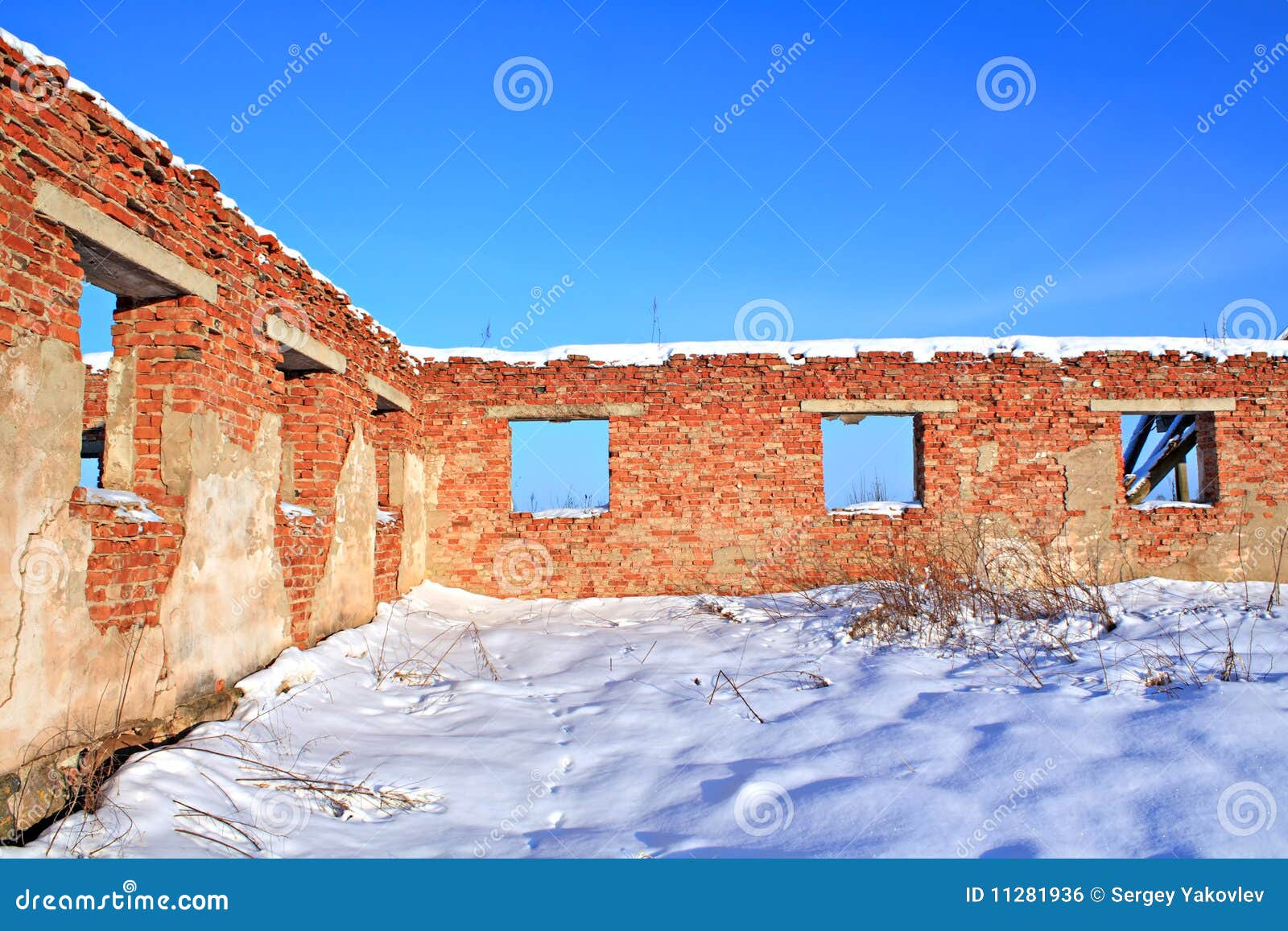 Destroyed wall stock photo. Image of house, pattern, border - 11281936