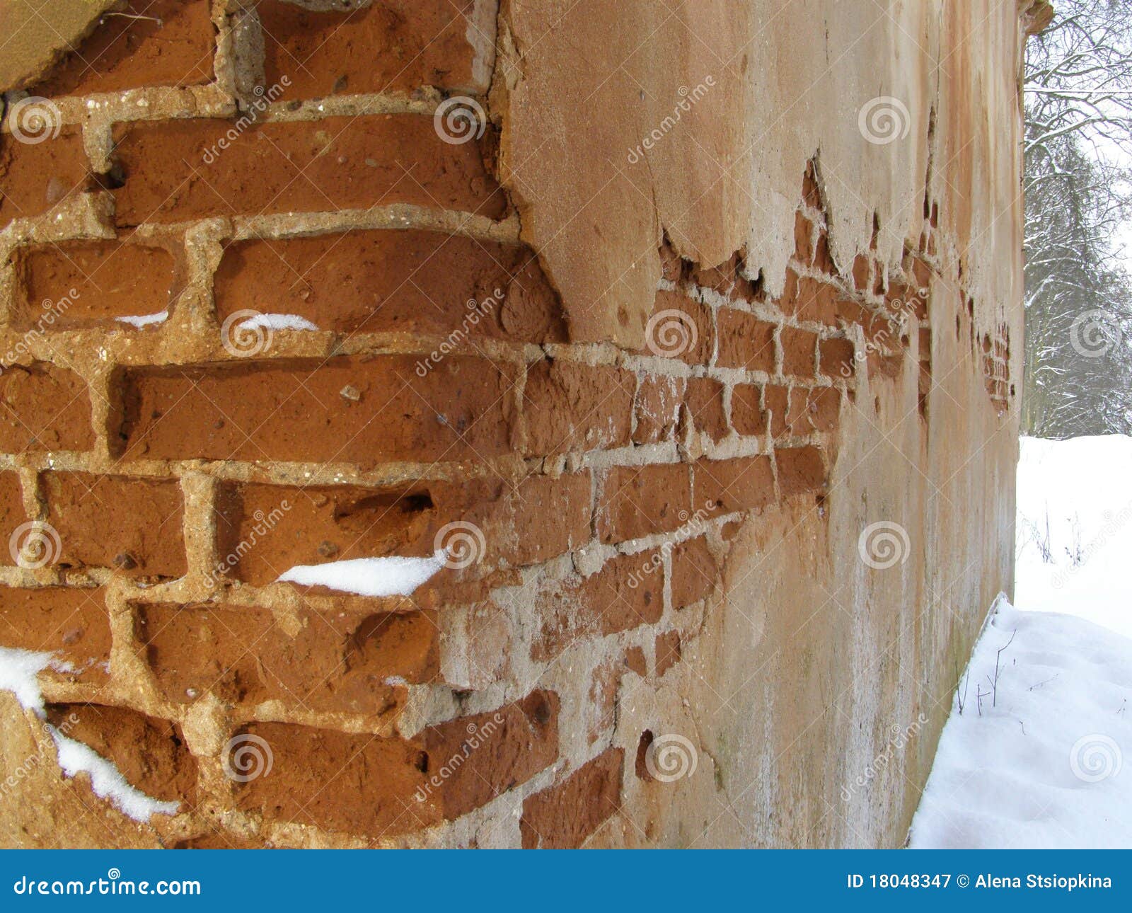Destroyed wall stock image. Image of ancient, palace - 18048347