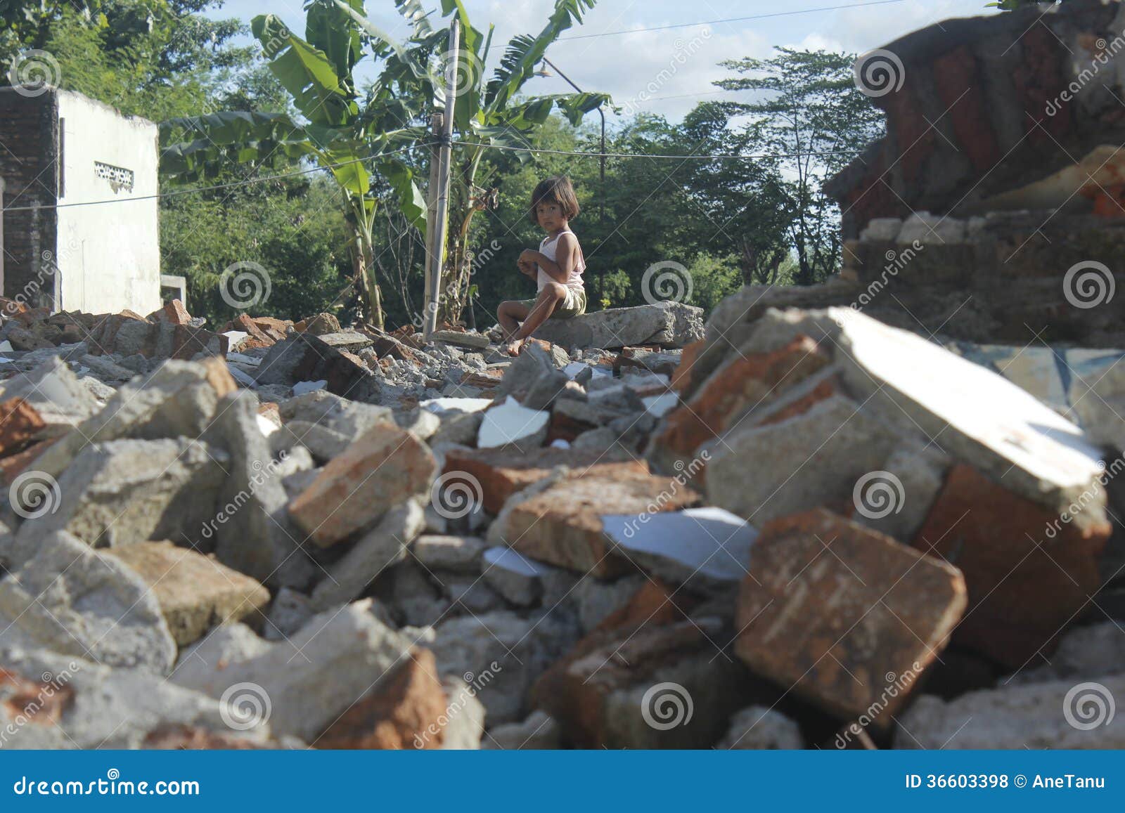 Destroyed wall editorial stock photo. Image of program - 36603398