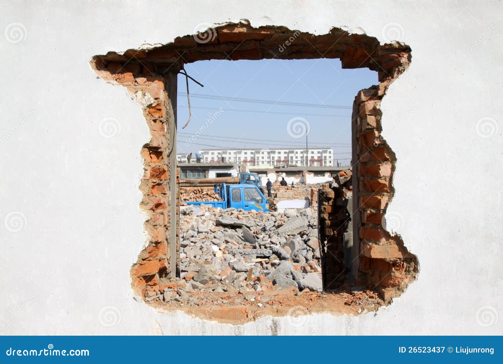 Destroyed walls stock image. Image of disaster, building - 26523437