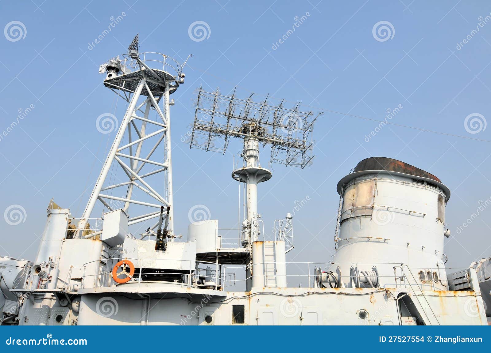 The Destroyer Fire Control Radar Stock Photo - Image of armor ...