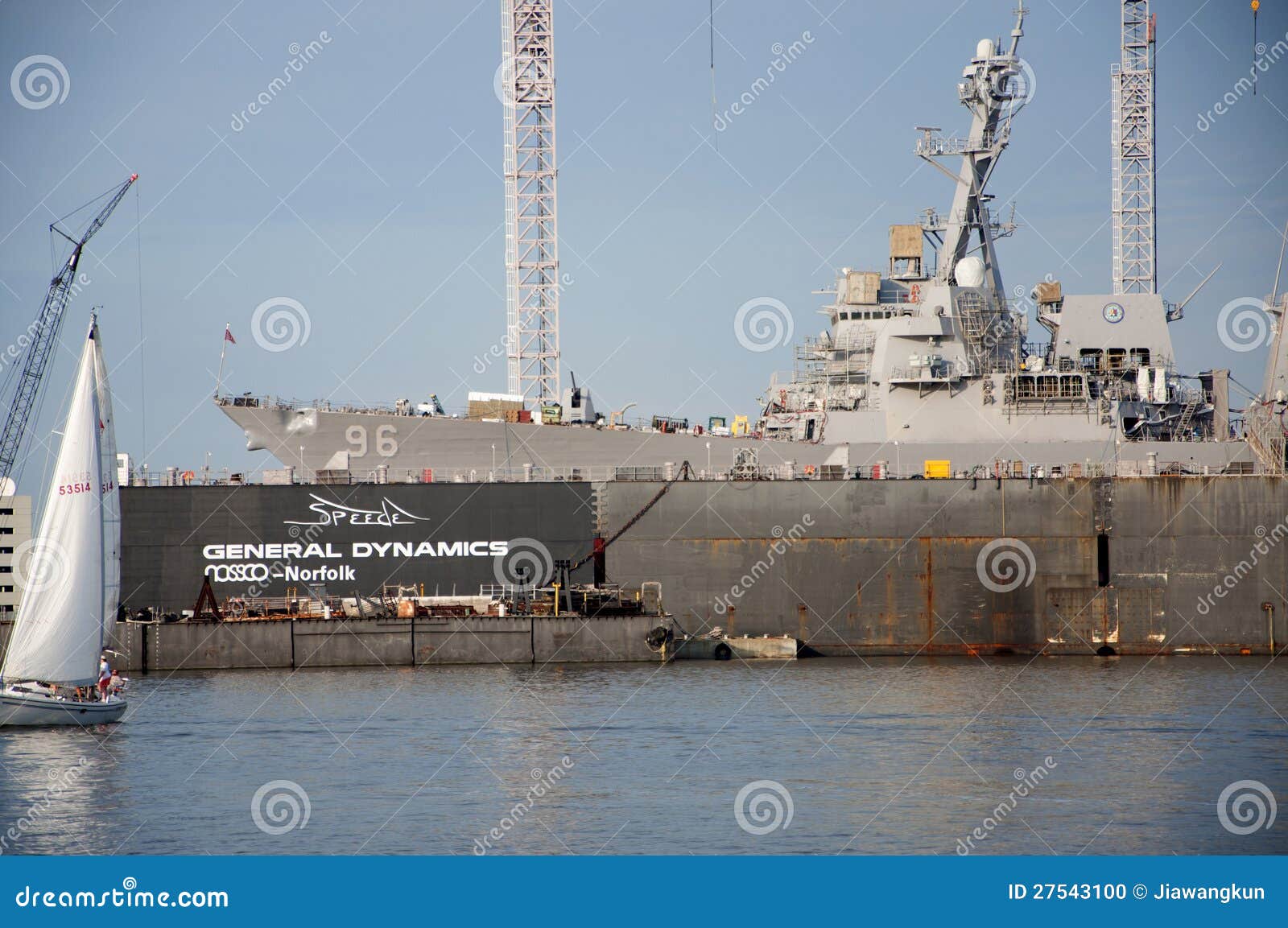 Destroyer in Naval Station Norfolk, Virginia Editorial Image - Image of ...