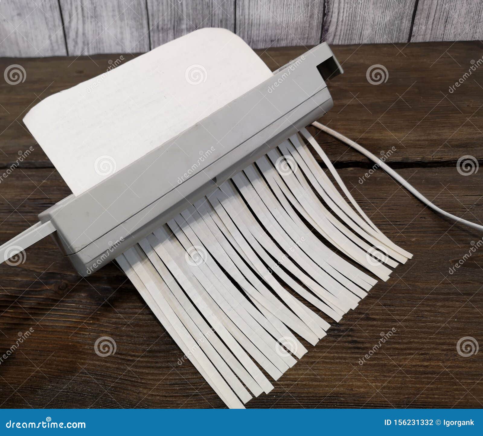Destroying Documents with Document Shredder Stock Photo - Image of data ...
