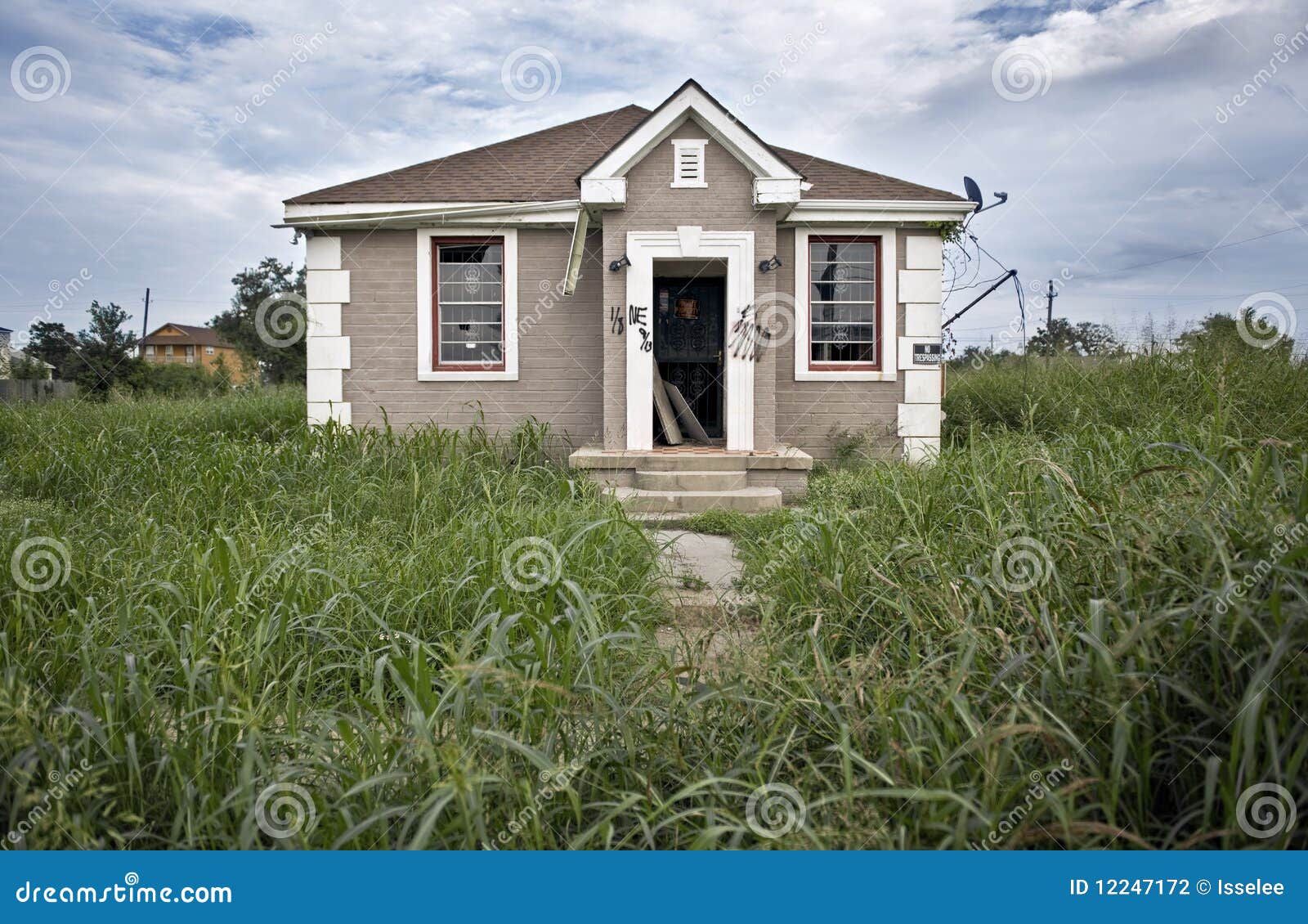 Destructed House stock photo. Image of hurricane, people - 12247172