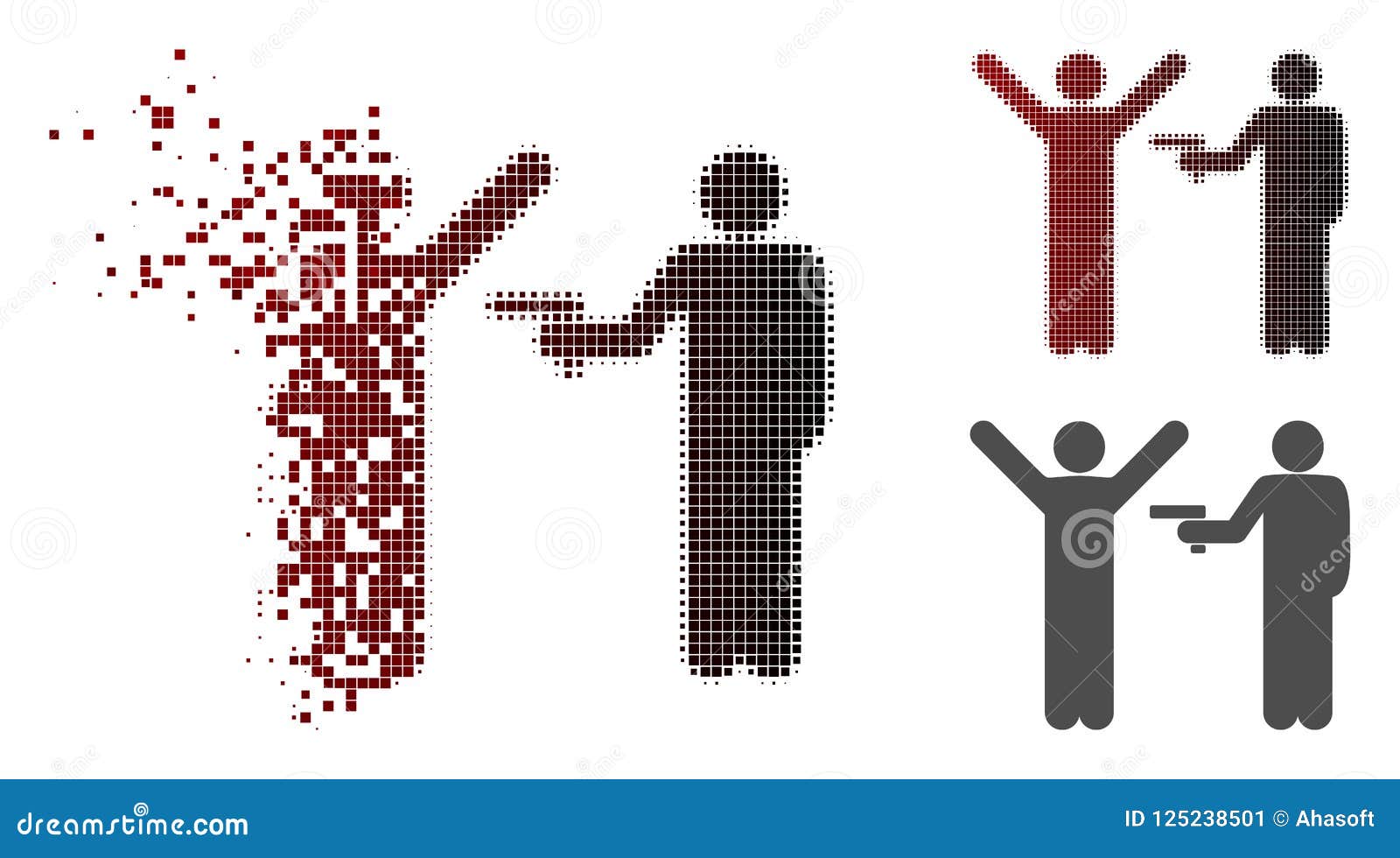 Destructed Pixel Halftone Crime Robbery Icon Stock Vector ... Destructed Pixel Halftone Crime Robbery Icon Stock Vector ...