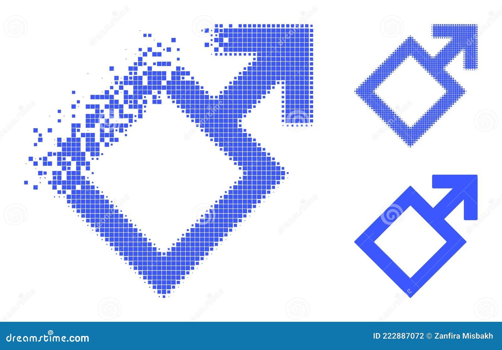 Decomposed Dotted Male Symbol Glyph with Halftone Version Stock Vector ... Decomposed Dotted Male Symbol Glyph with Halftone Version Stock Vector ...