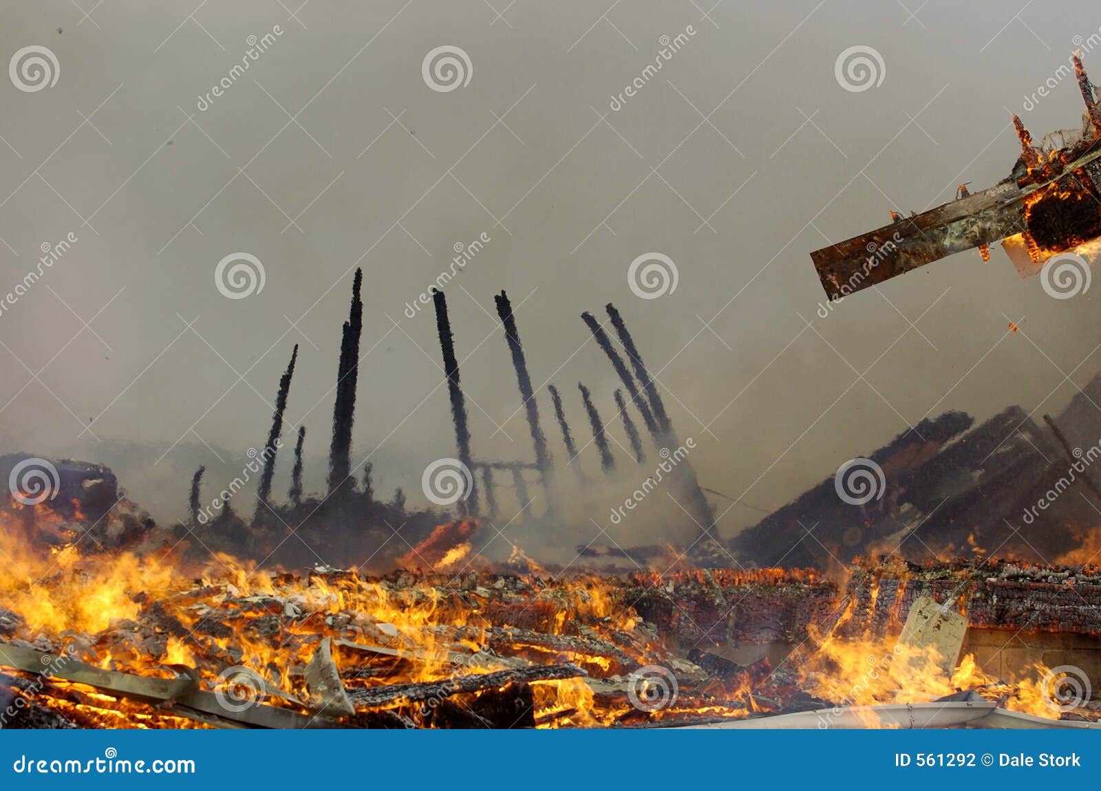 Destruction stock photo. Image of arson, smoke, inferno - 561292