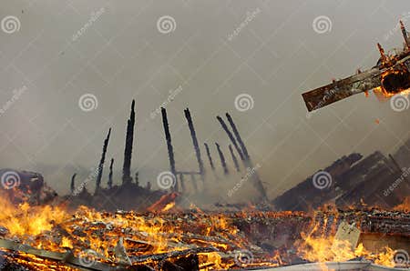 Destruction stock photo. Image of arson, smoke, inferno - 561292