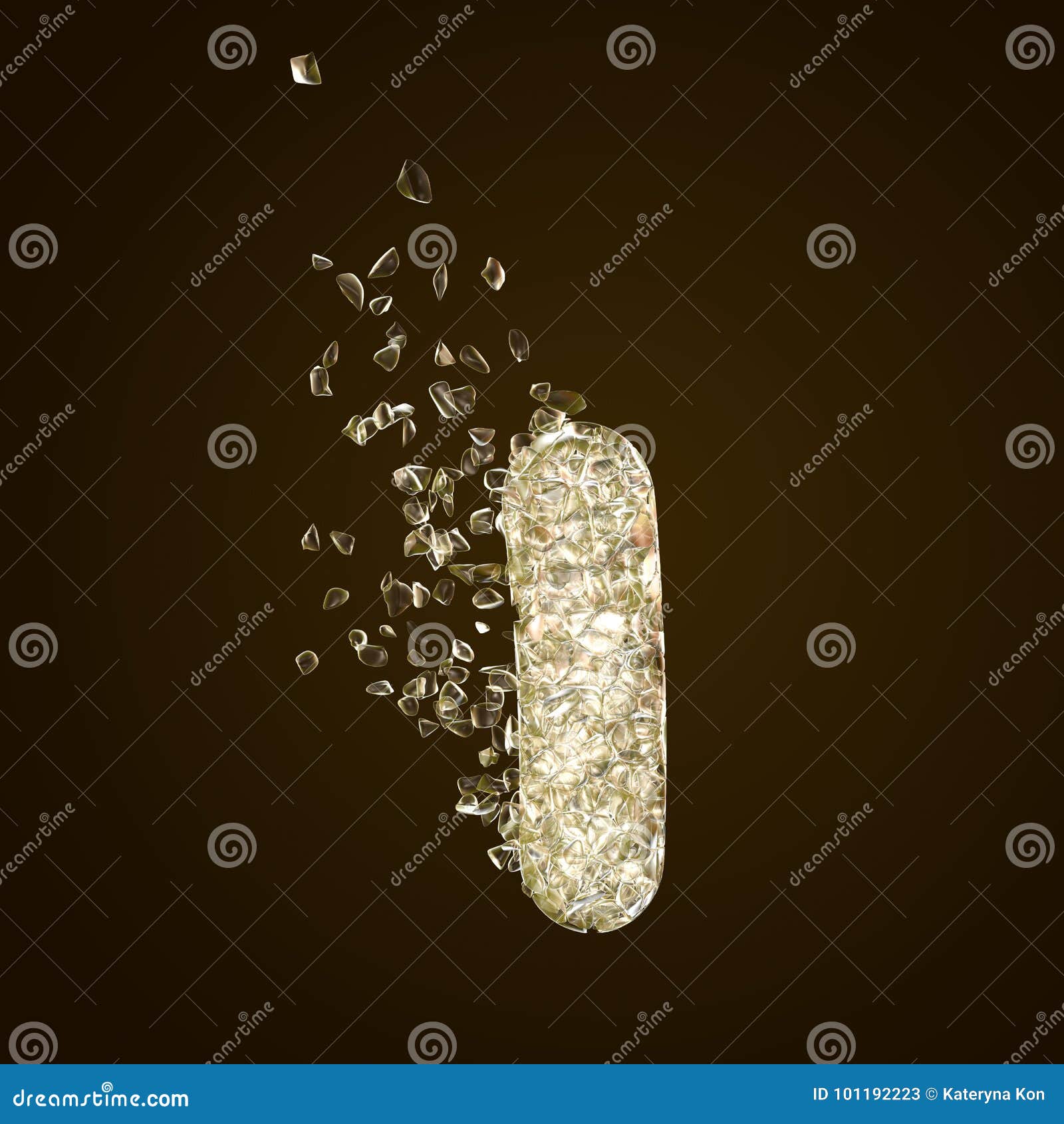 Destruction of Bacterium, Conceptual Image for the Use of Antibiotics ...