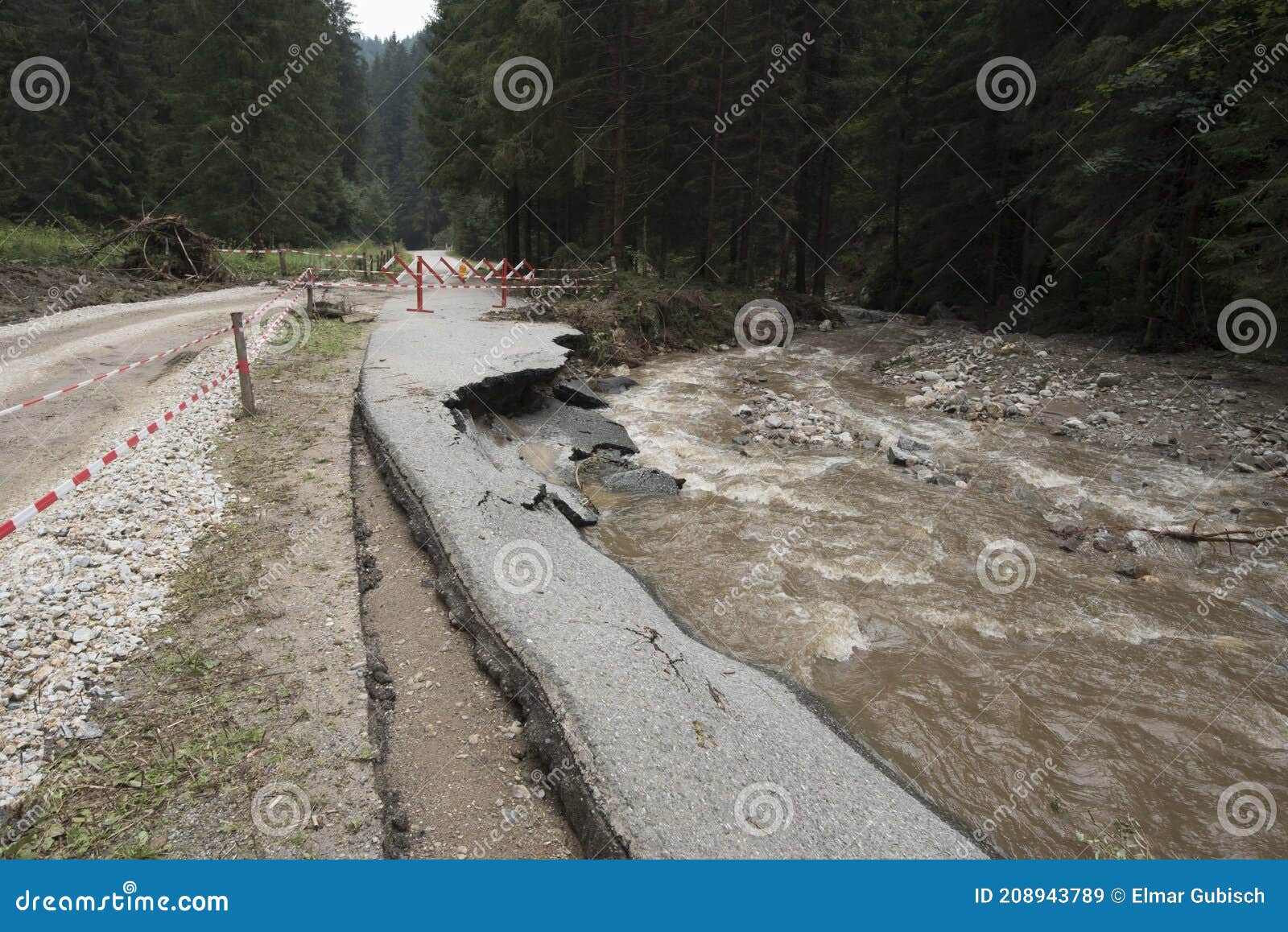 Destruction and Devastation Caused by Floods Stock Image - Image of ...