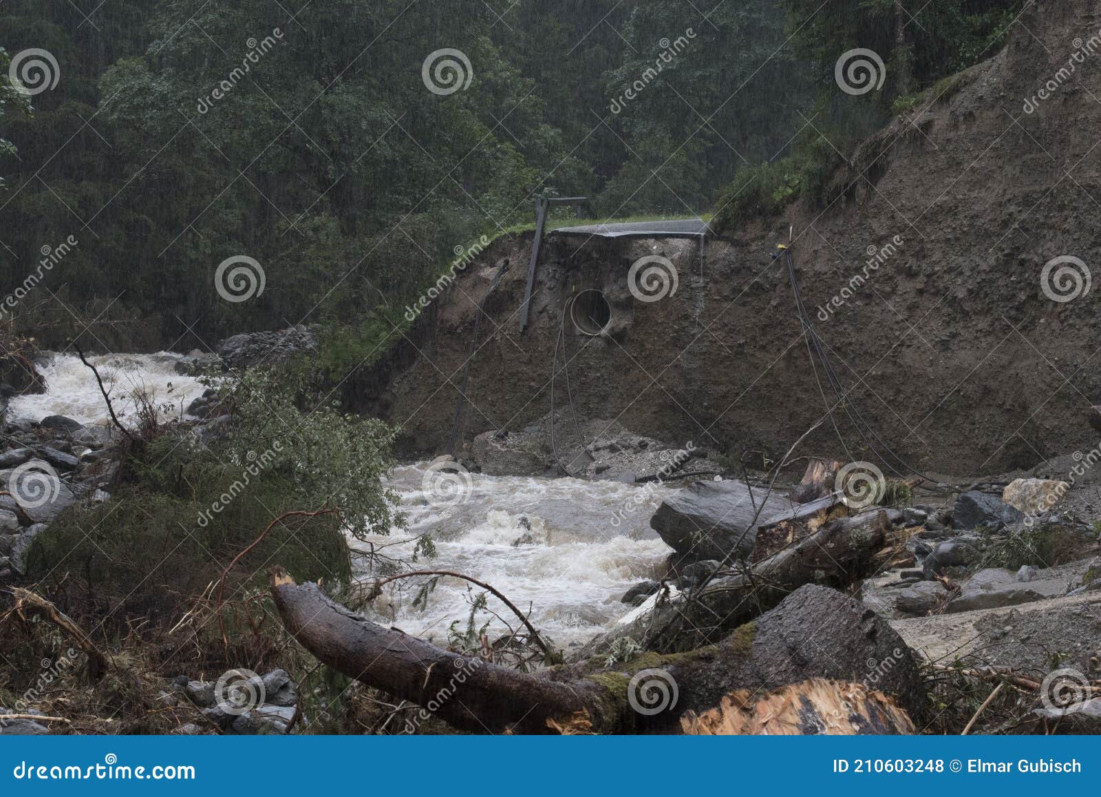 Destruction and Devastation Caused by Floods Stock Photo - Image of ...