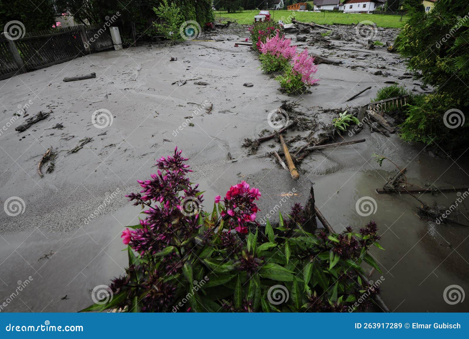 Destruction and Devastation Caused by Floods Stock Image - Image of ...