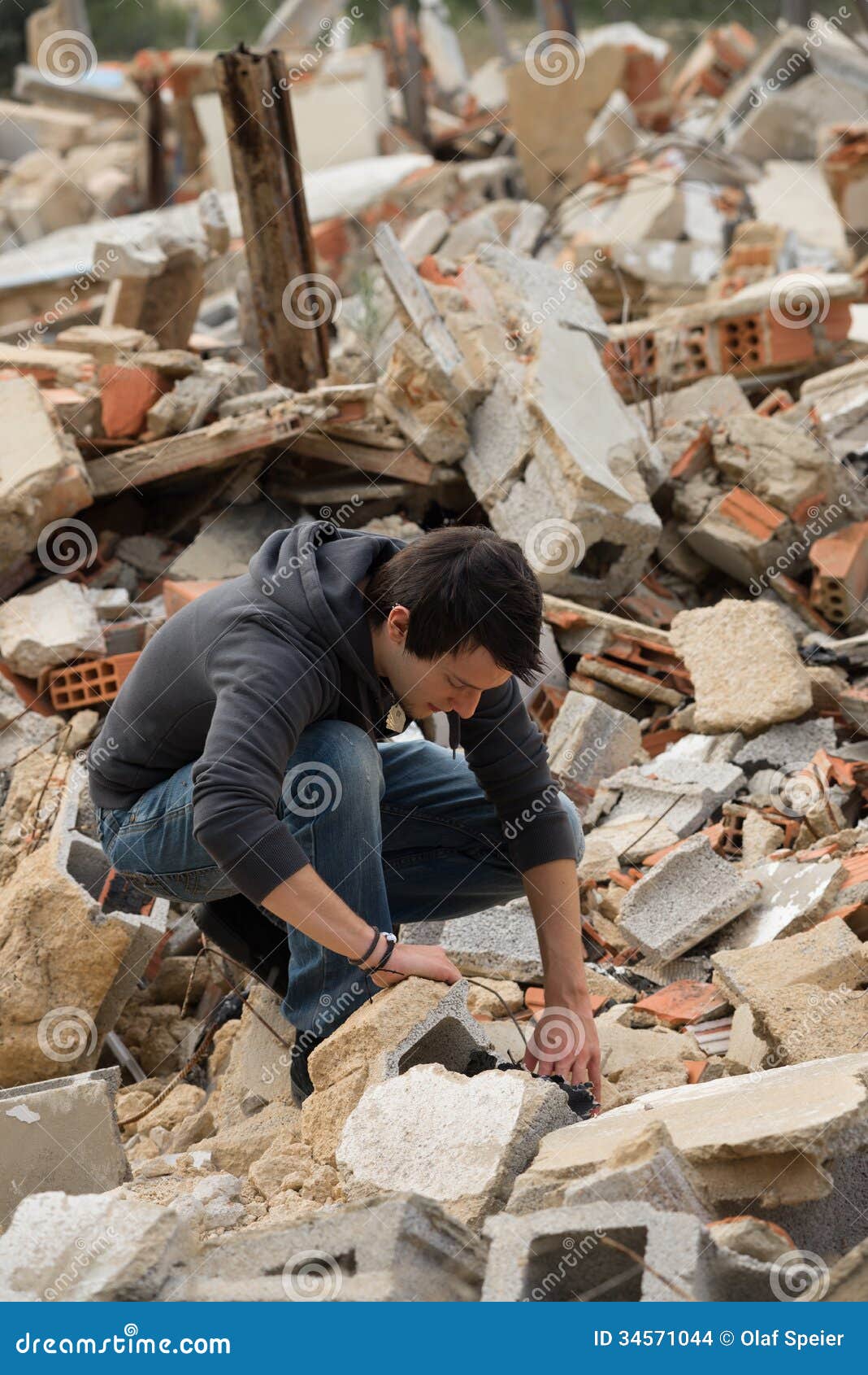 Destruction stock photo. Image of hopeless, construction - 34571044