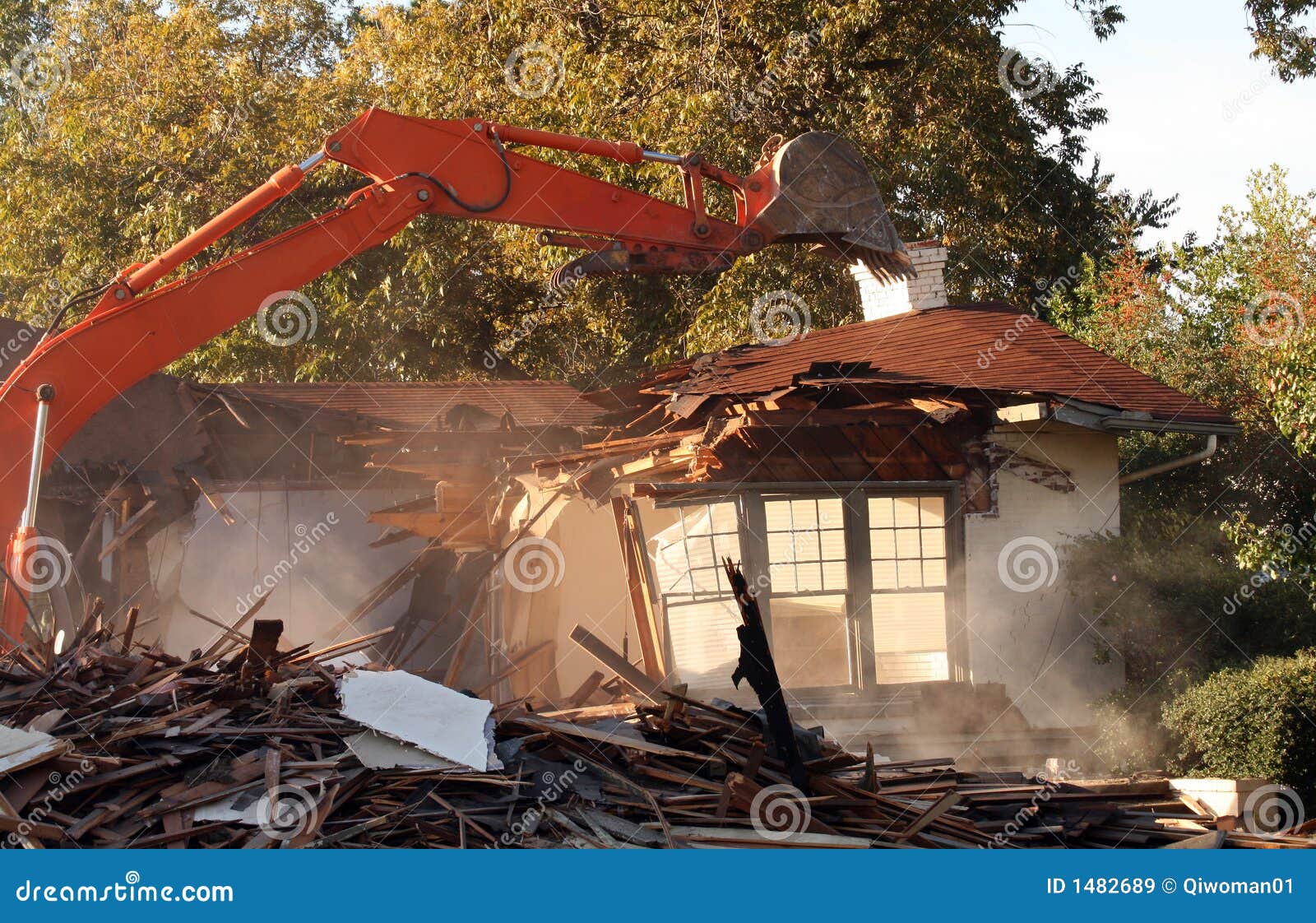Destruction of Home stock image. Image of destroying, wood - 1482689