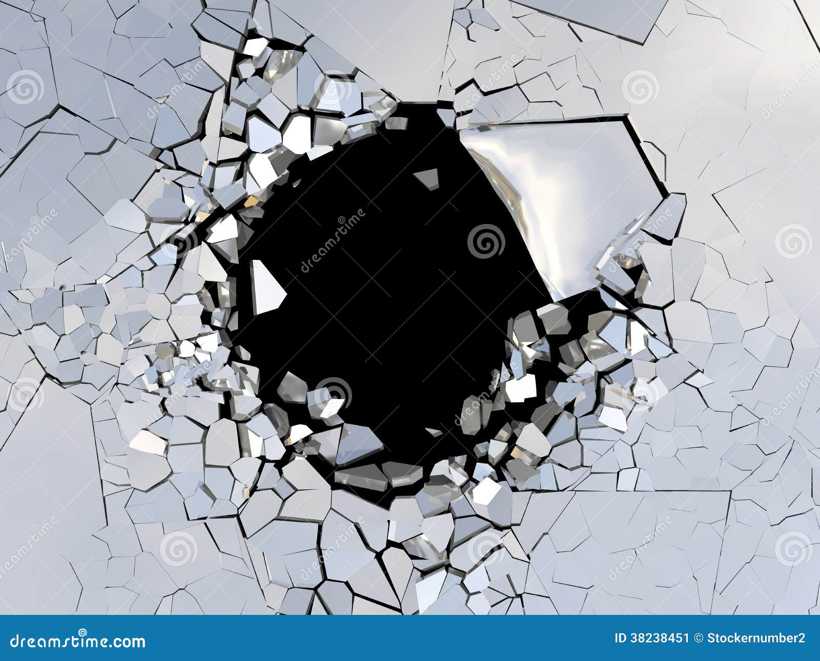 Destruction of wall stock illustration. Illustration of hitting - 38238451