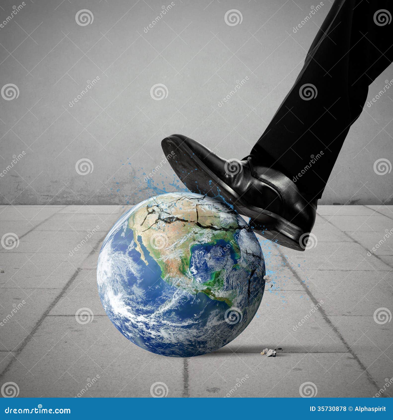 Destruction of the world stock photo. Image of crisis - 35730878