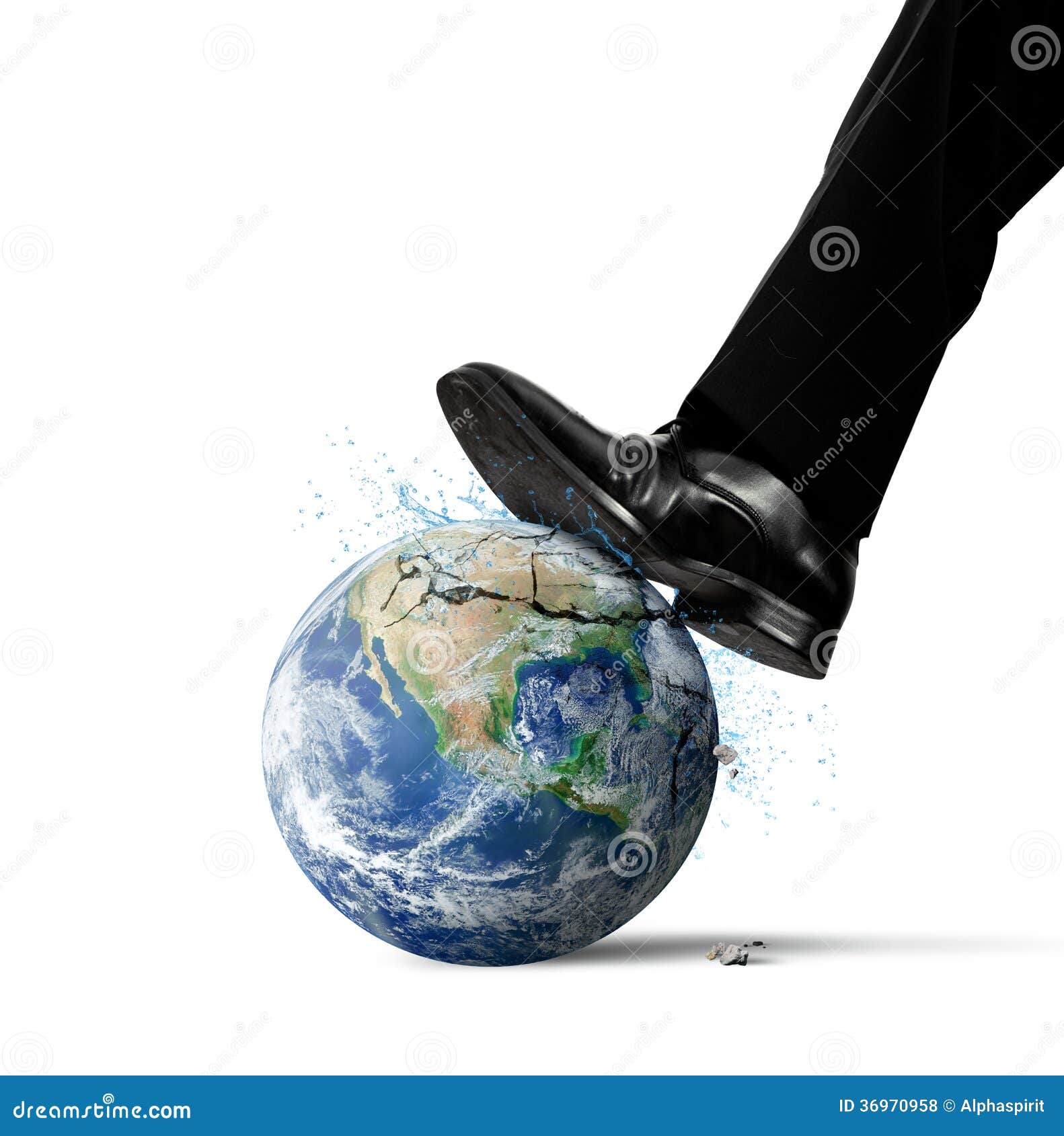 Destruction of the World. World Provided by Nasa Stock Photo - Image of ...