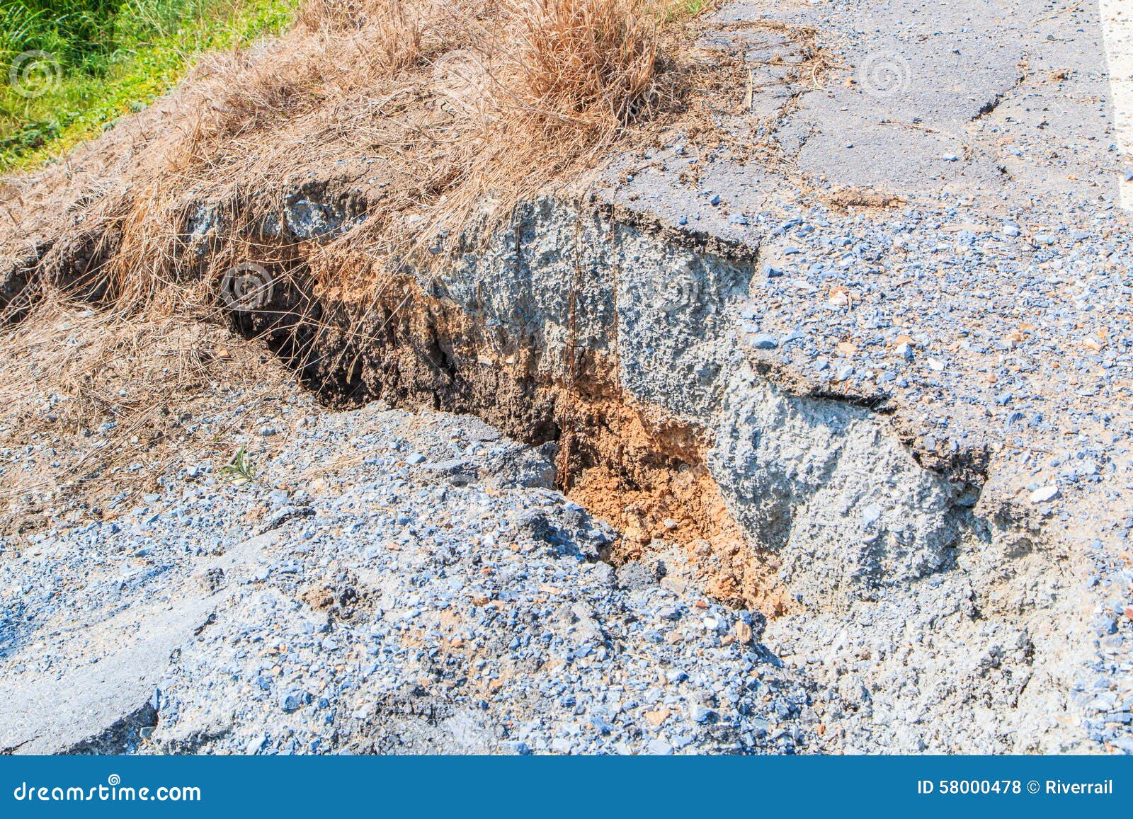 Destructive road stock photo. Image of eroded, climate - 58000478