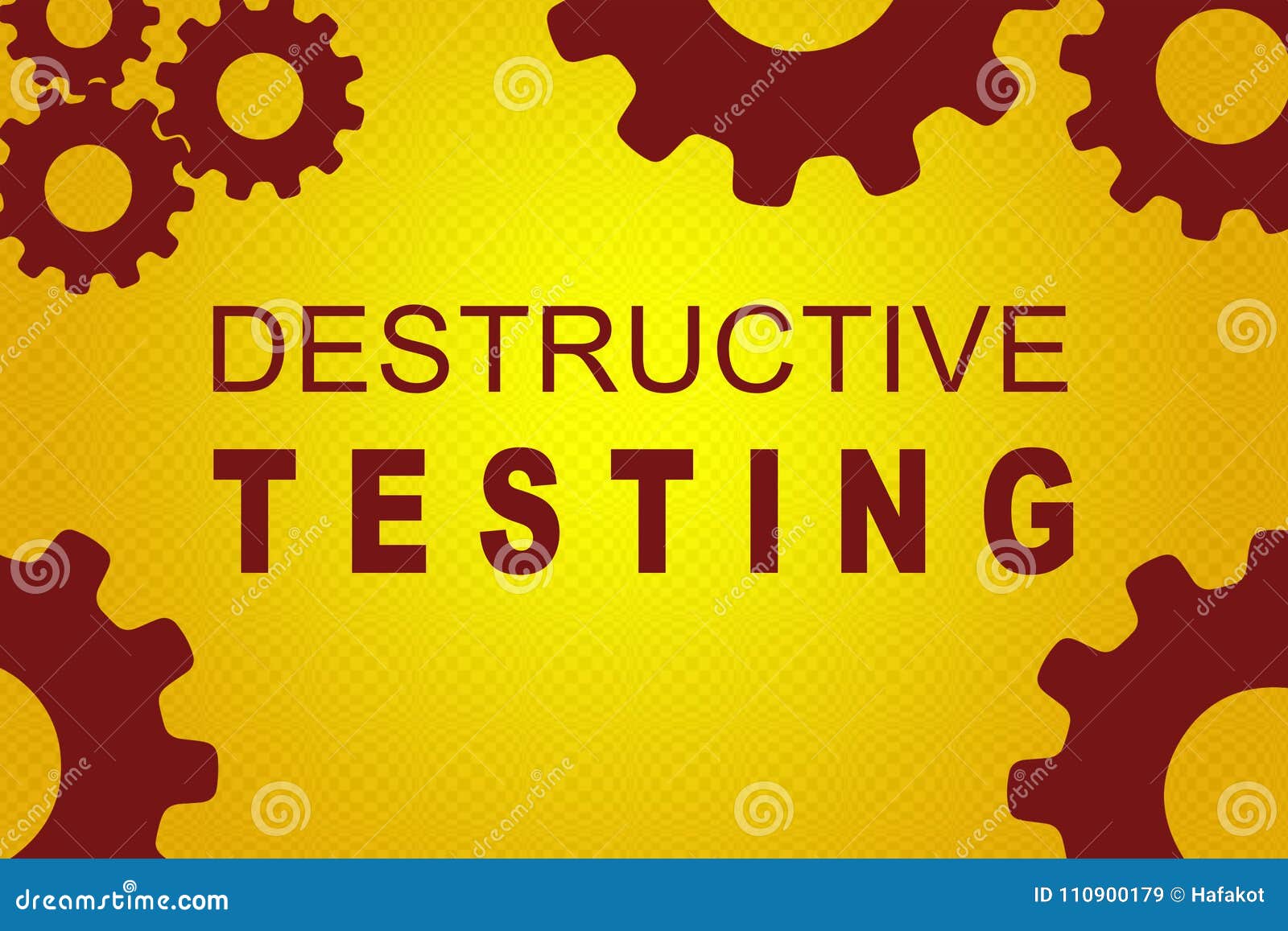 DESTRUCTIVE TESTING Concept Stock Illustration - Illustration of ...