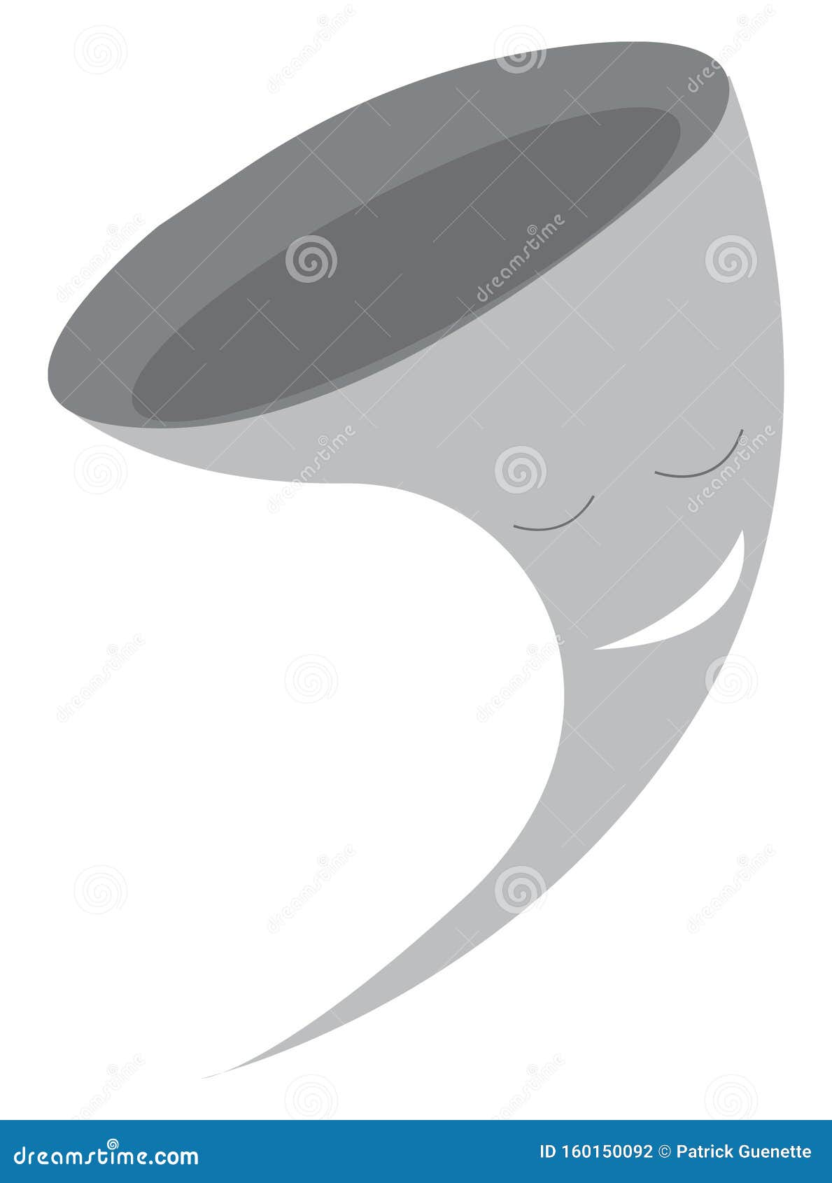 A Destructive Tornado Vector Or Color Illustration | CartoonDealer.com ...