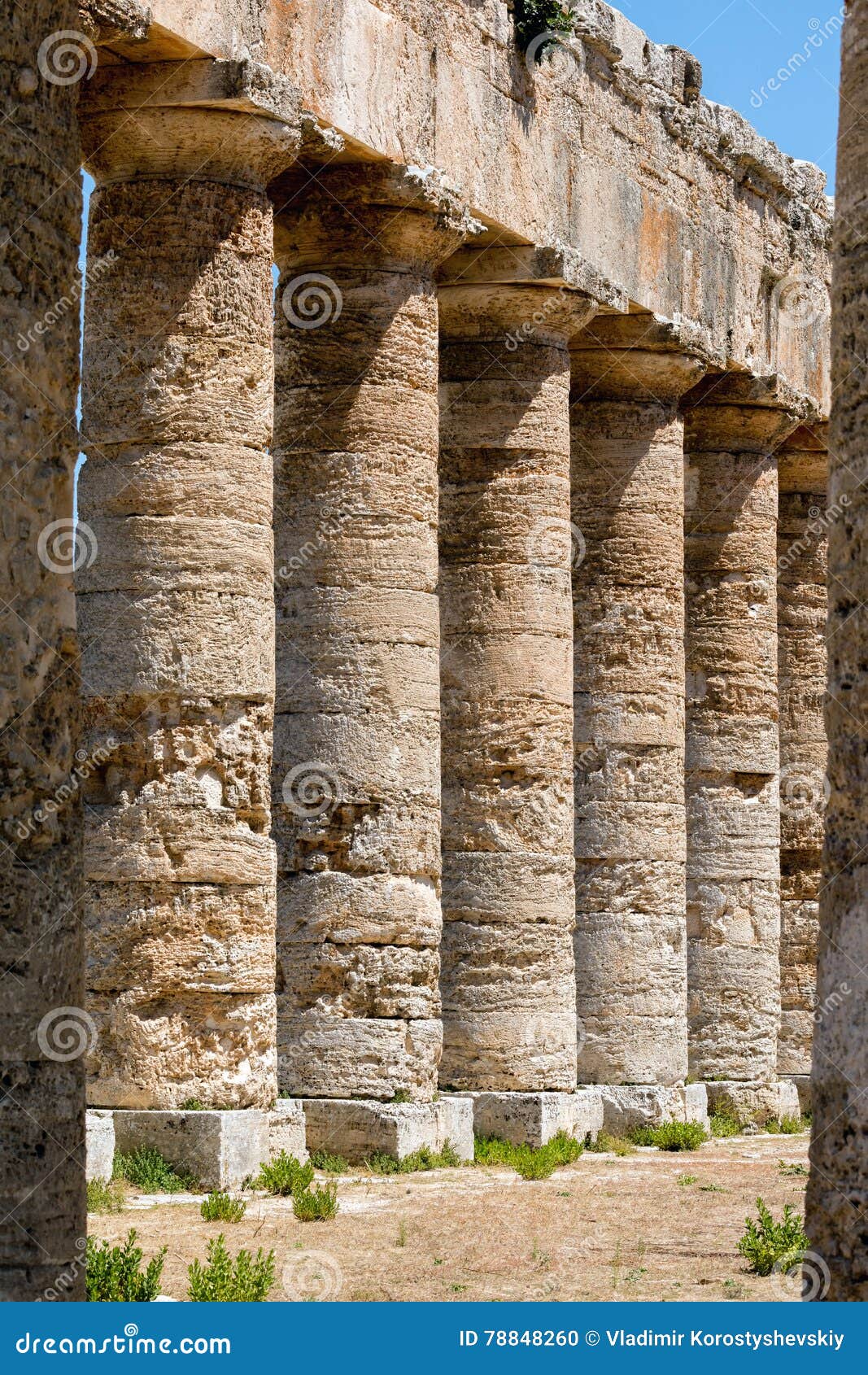 Det Doric Tempelet Av Segesta Arkivfoto - Bild av landmärke, europa ...