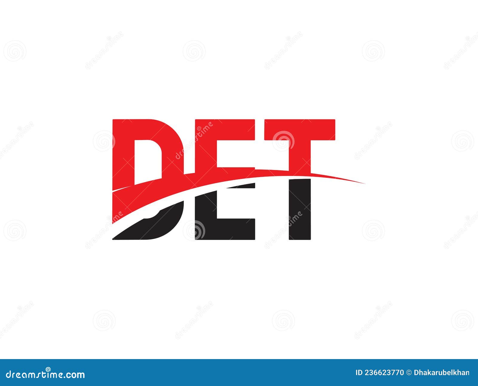 DET Letter Initial Logo Design Vector Illustration Stock Vector ...