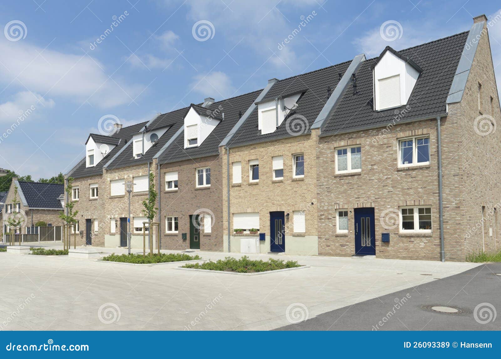 Detached houses stock image. Image of expensive, large - 26093389