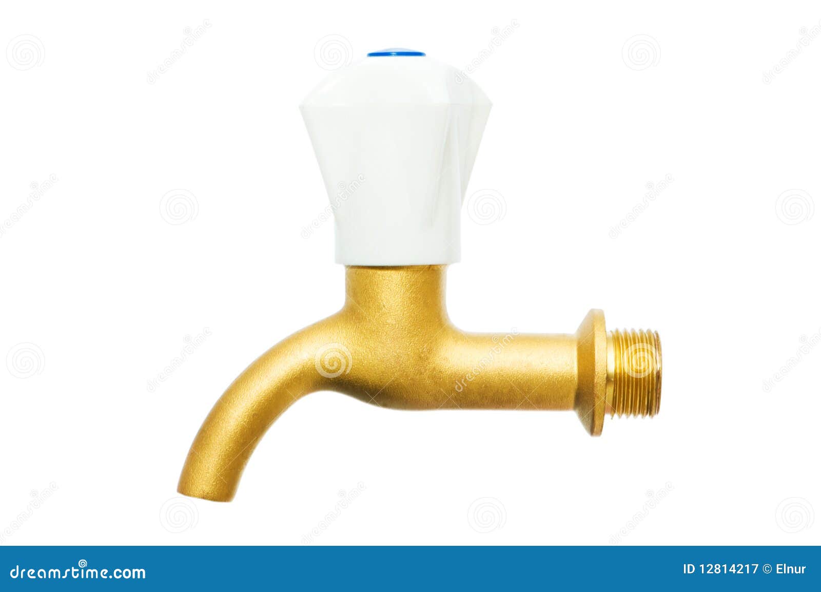 Detached Tap Isolated on the White Stock Image - Image of drain ...