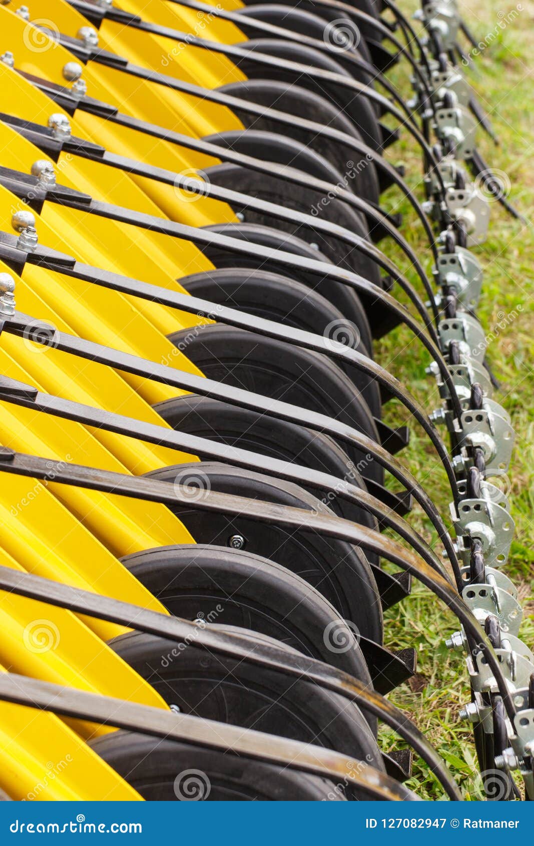 Detail of Agricultural Seeder Machine, Technology Concept Stock Image ...