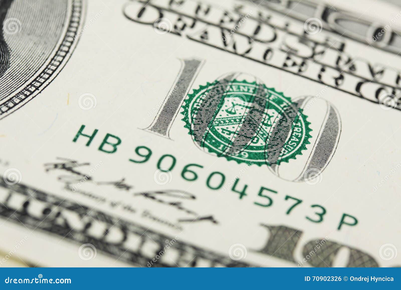 Detail of American Hundred Dollar Bill Stock Photo - Image of american ...