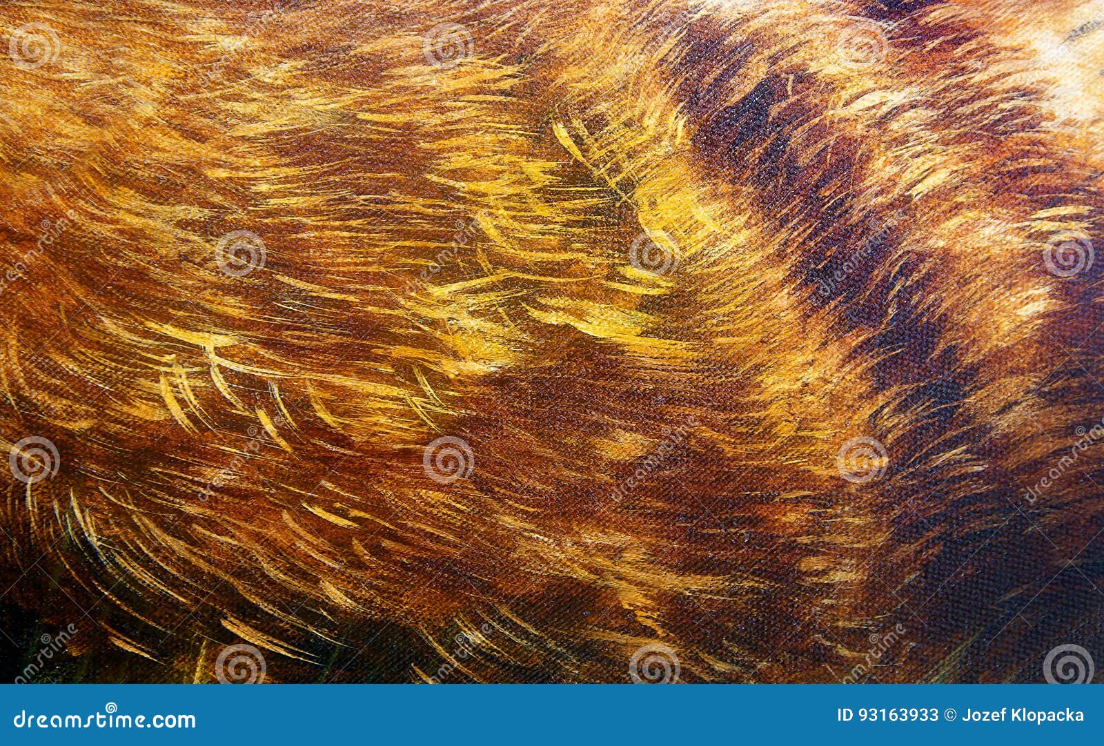 Detail of Animal Fur Structure, Hand Painted and Graphic Background ...