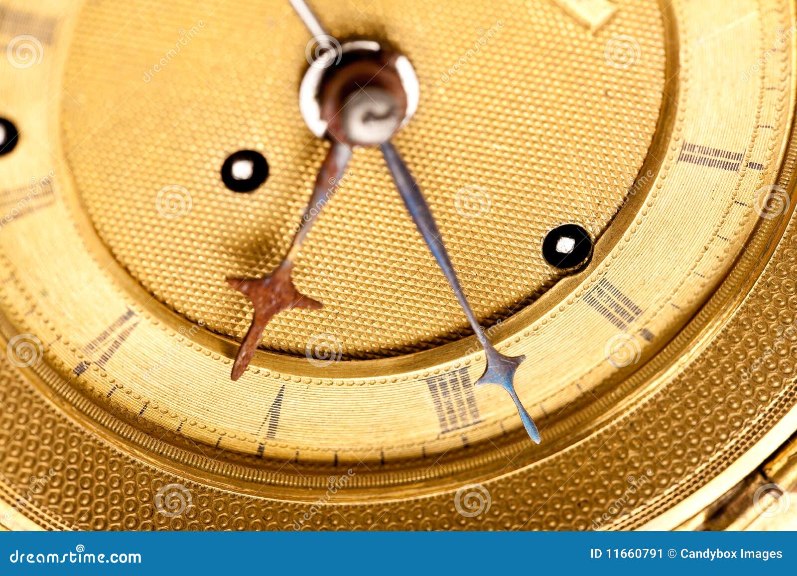 Detail of Antique Gold Clock Stock Image - Image of macro, carving ...