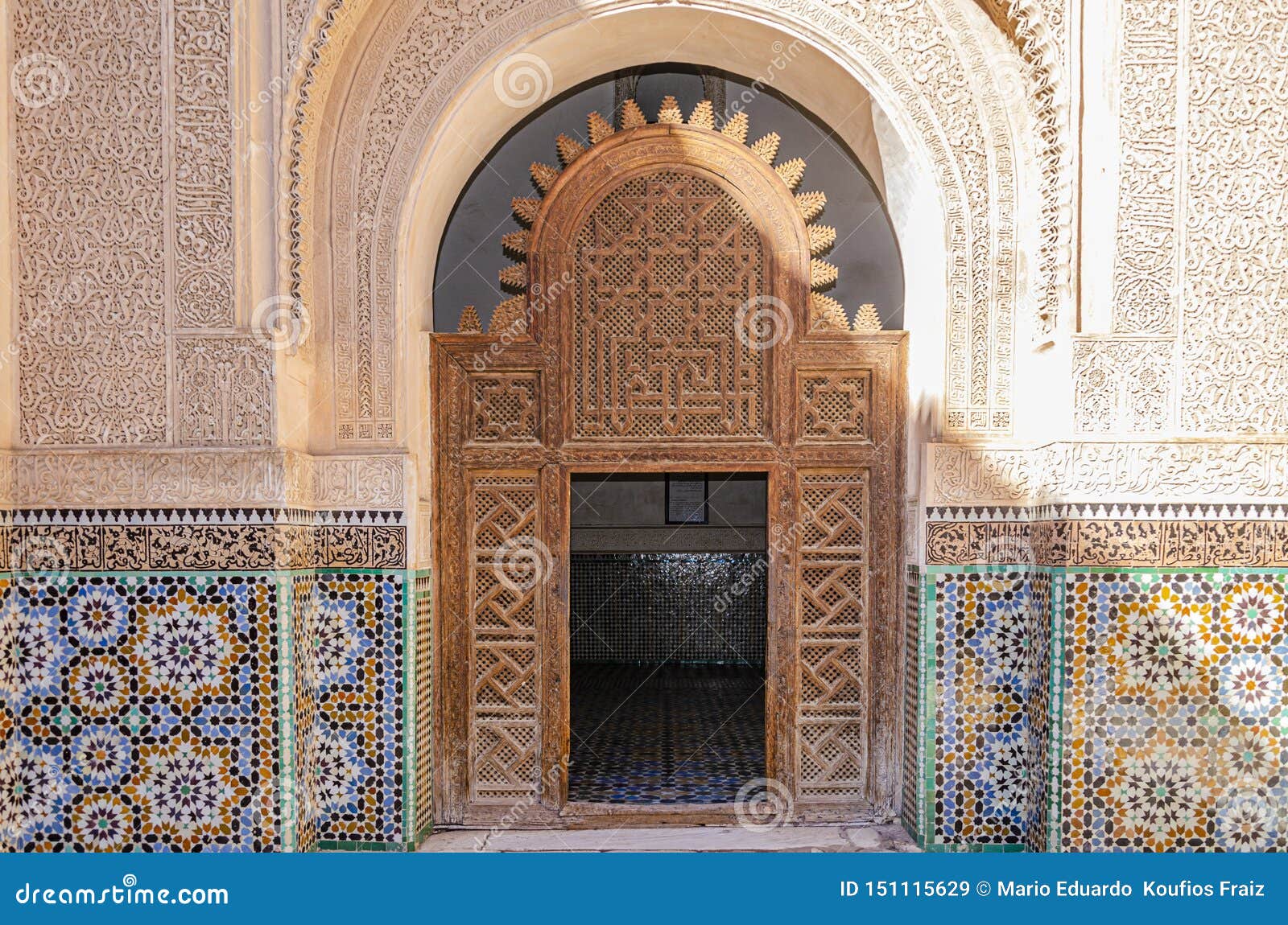 Detail of Moroccan Arches and Doors. Marrakesh Stock Image - Image of ...