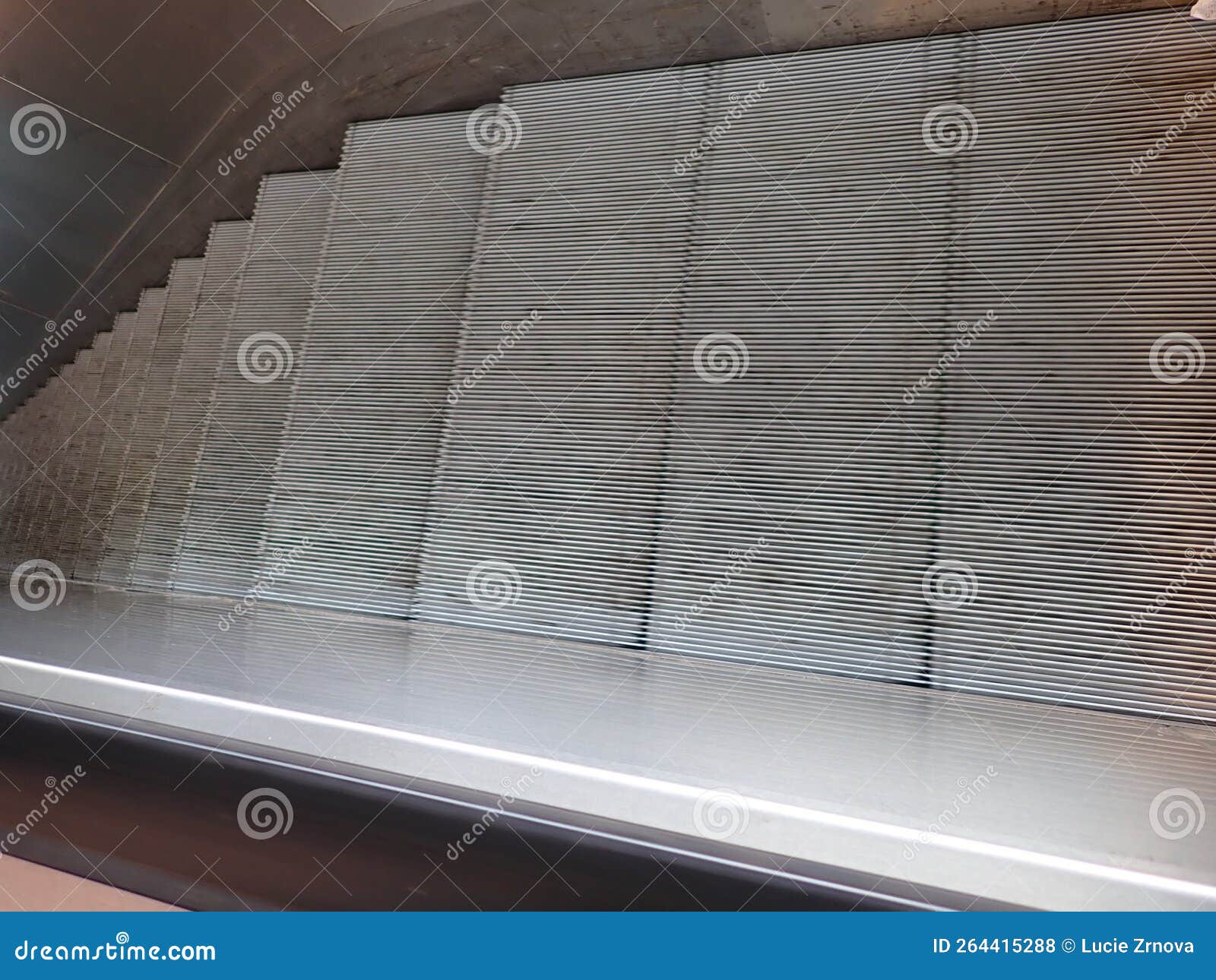 Ascalator Moving Step Stair in Metro Stock Photo - Image of ...