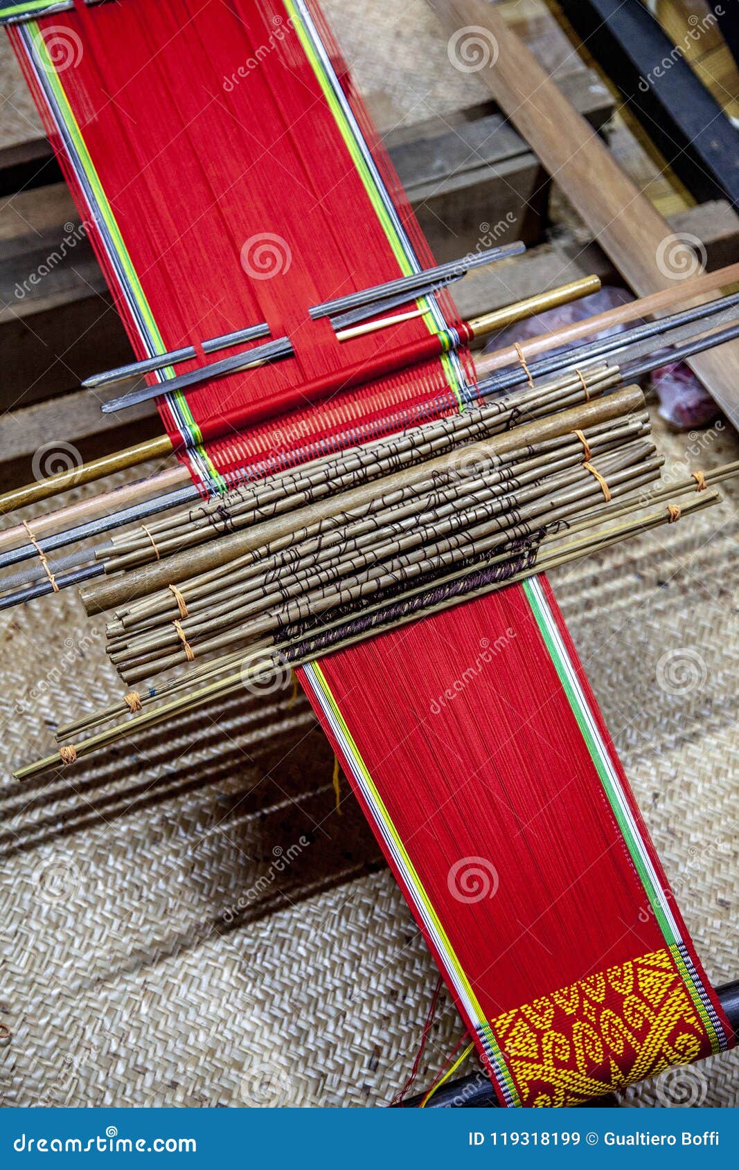 Traditional loom detail stock image. Image of oriental - 119318199