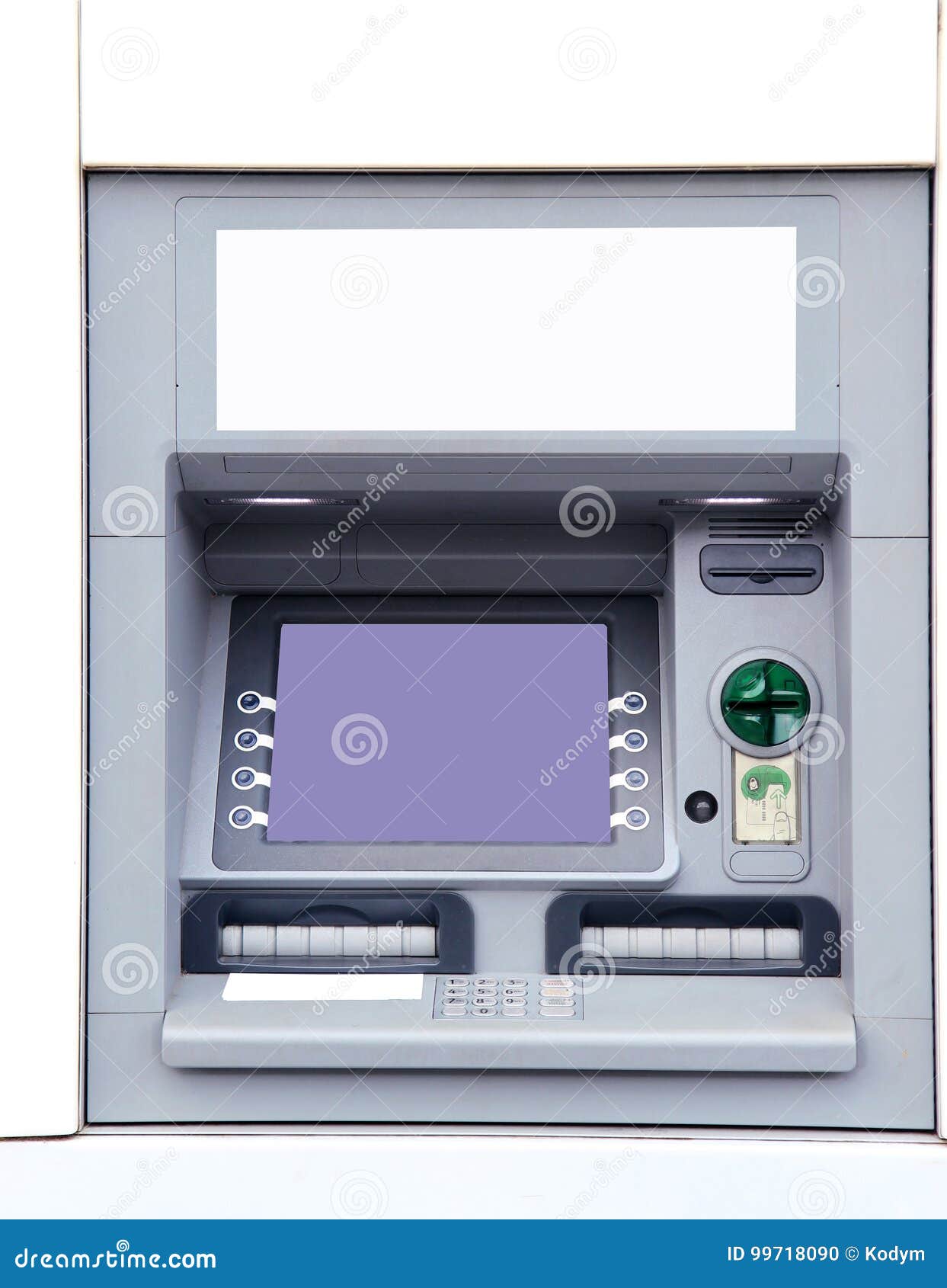 Detail of atm machine stock photo. Image of insert, automated - 99718090