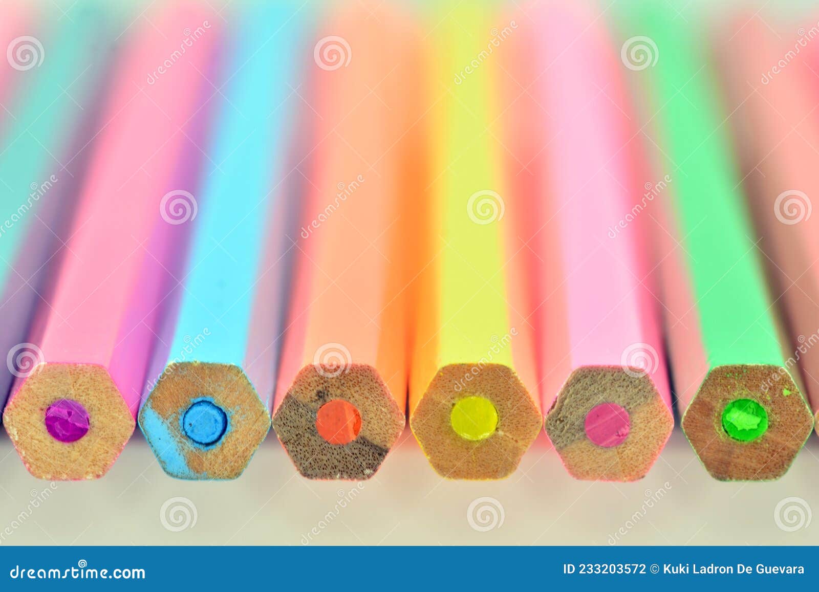 Back of colored pencils stock photo. Image of back, azul - 233203572