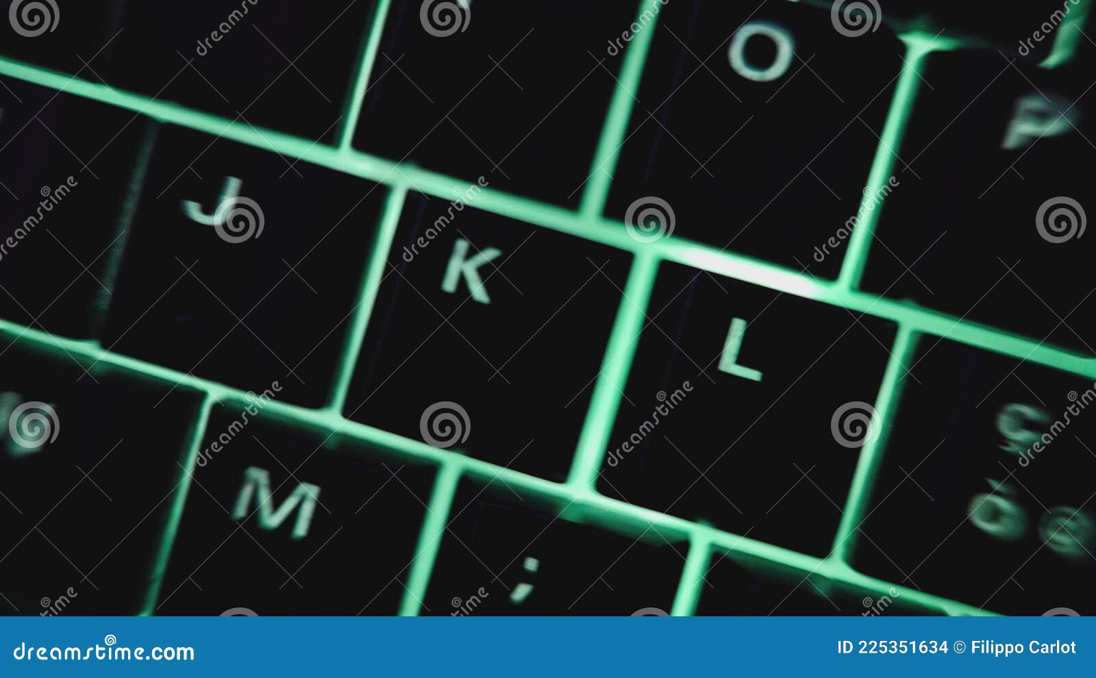 Backlit Keyboard Keys Movement Stock Footage - Video of backlight ...